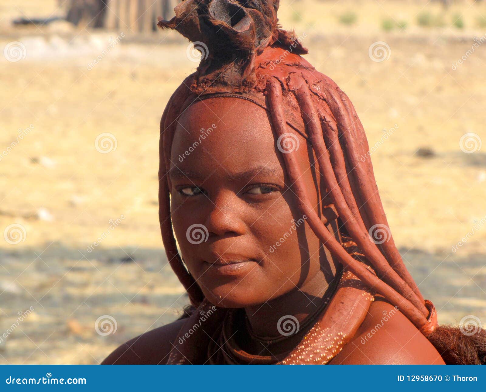 Himba women editorial image. Image of body, village, style - 12958670