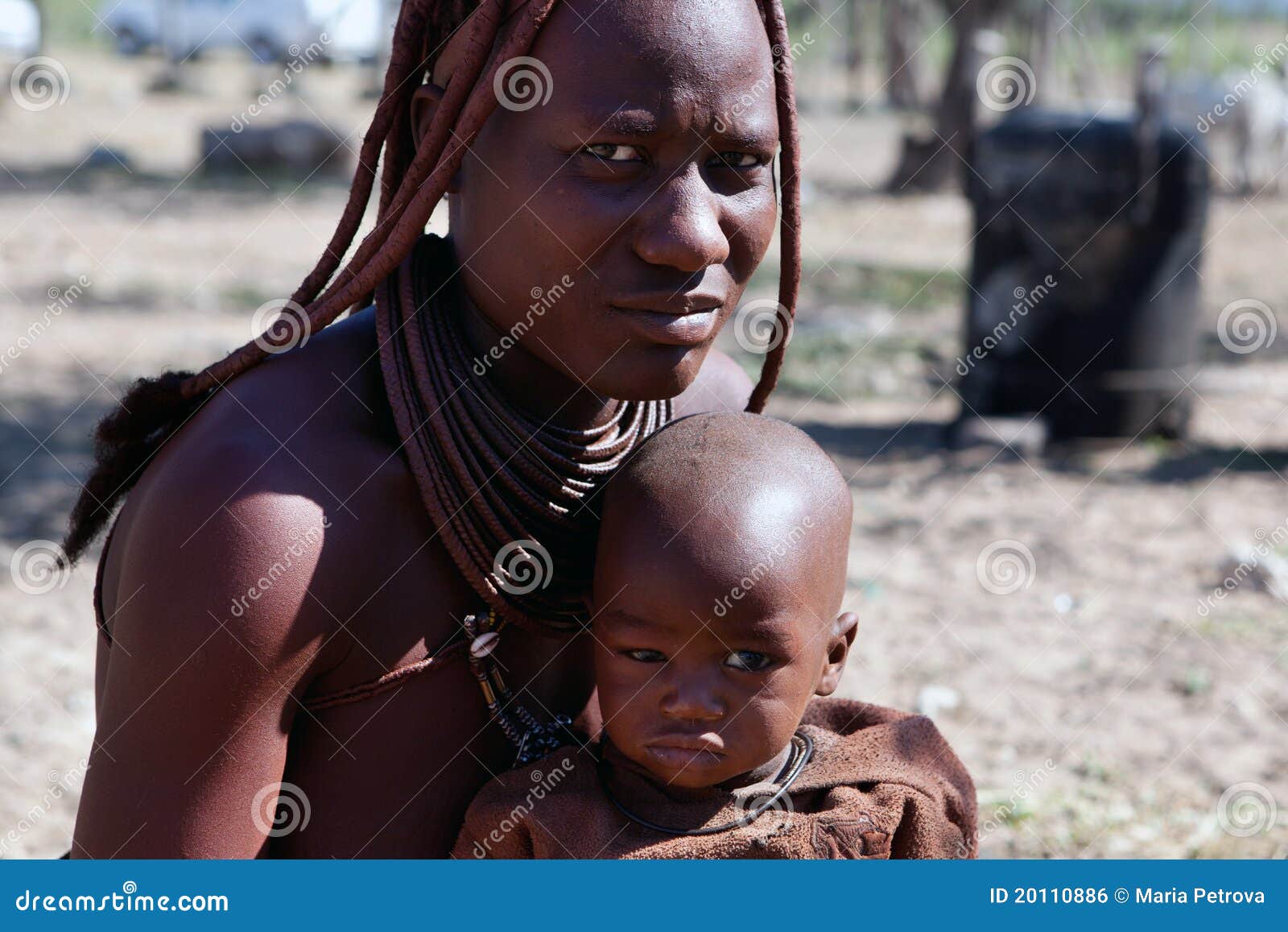 Himba Women with Red Clay Hair Editorial Photo - Image of local ...