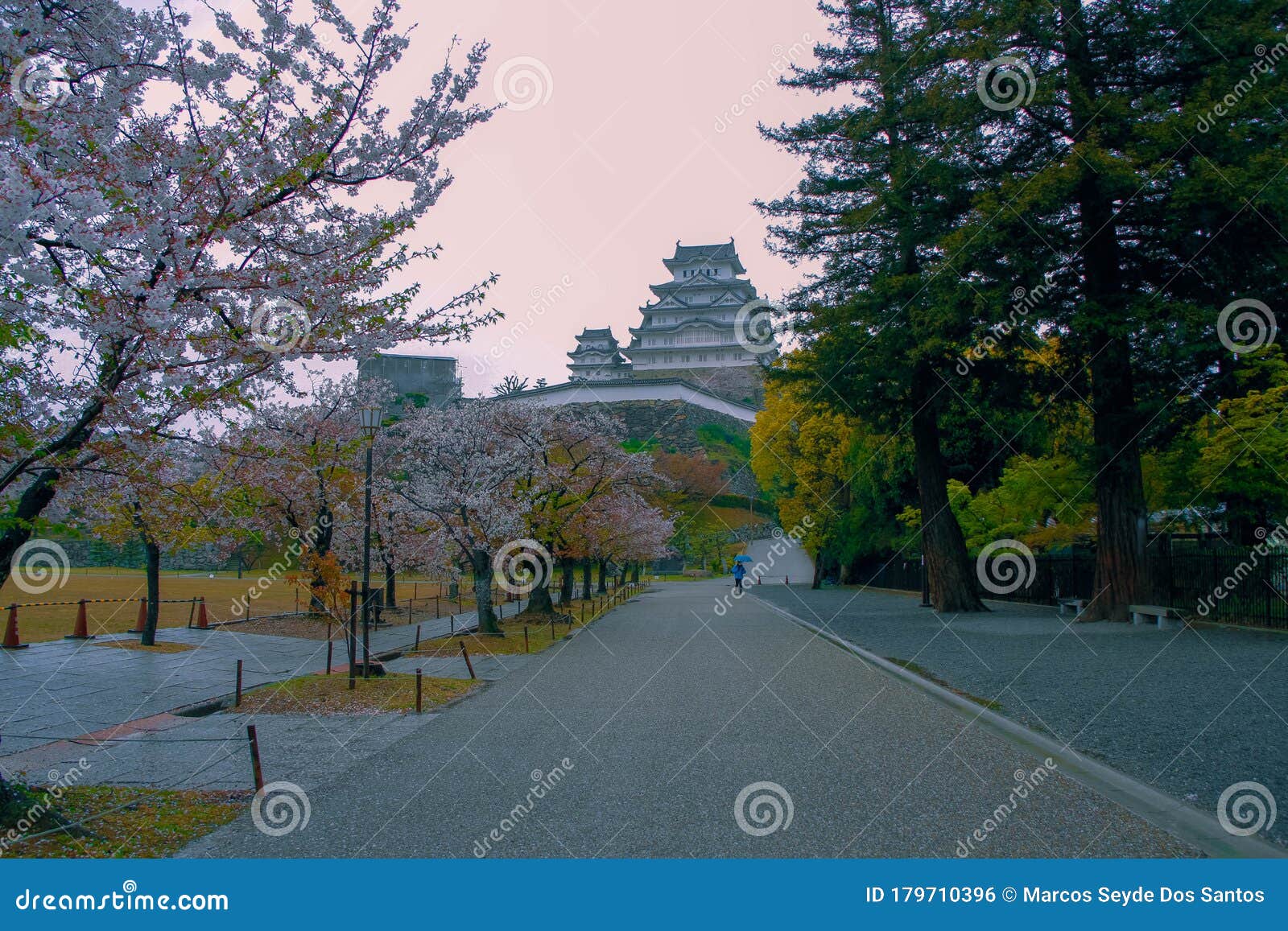 HIMEJI CASTLE stock photo. Image of samurai, sakura - 179710396
