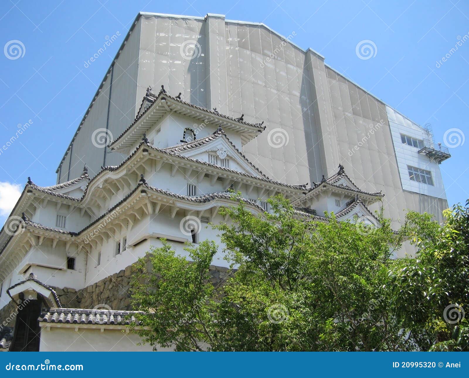 Himeji Castle Under Reconstruction Stock Photo - Image of japanese ...