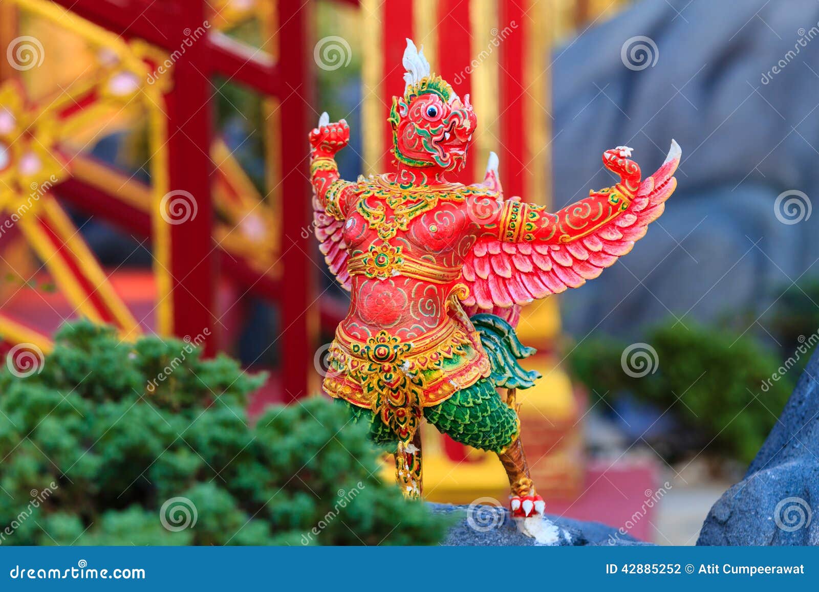 Himmapan Creature at Royal Cremation Structure , Bangkok in Thai Stock ...