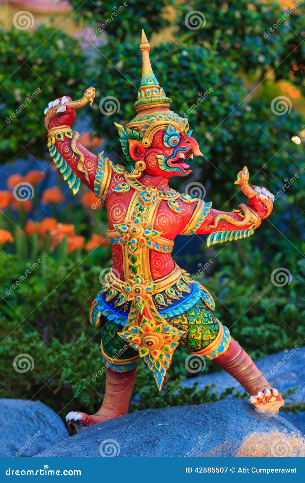 Himmapan Creature at Royal Cremation Structure , Bangkok in Thai Stock ...