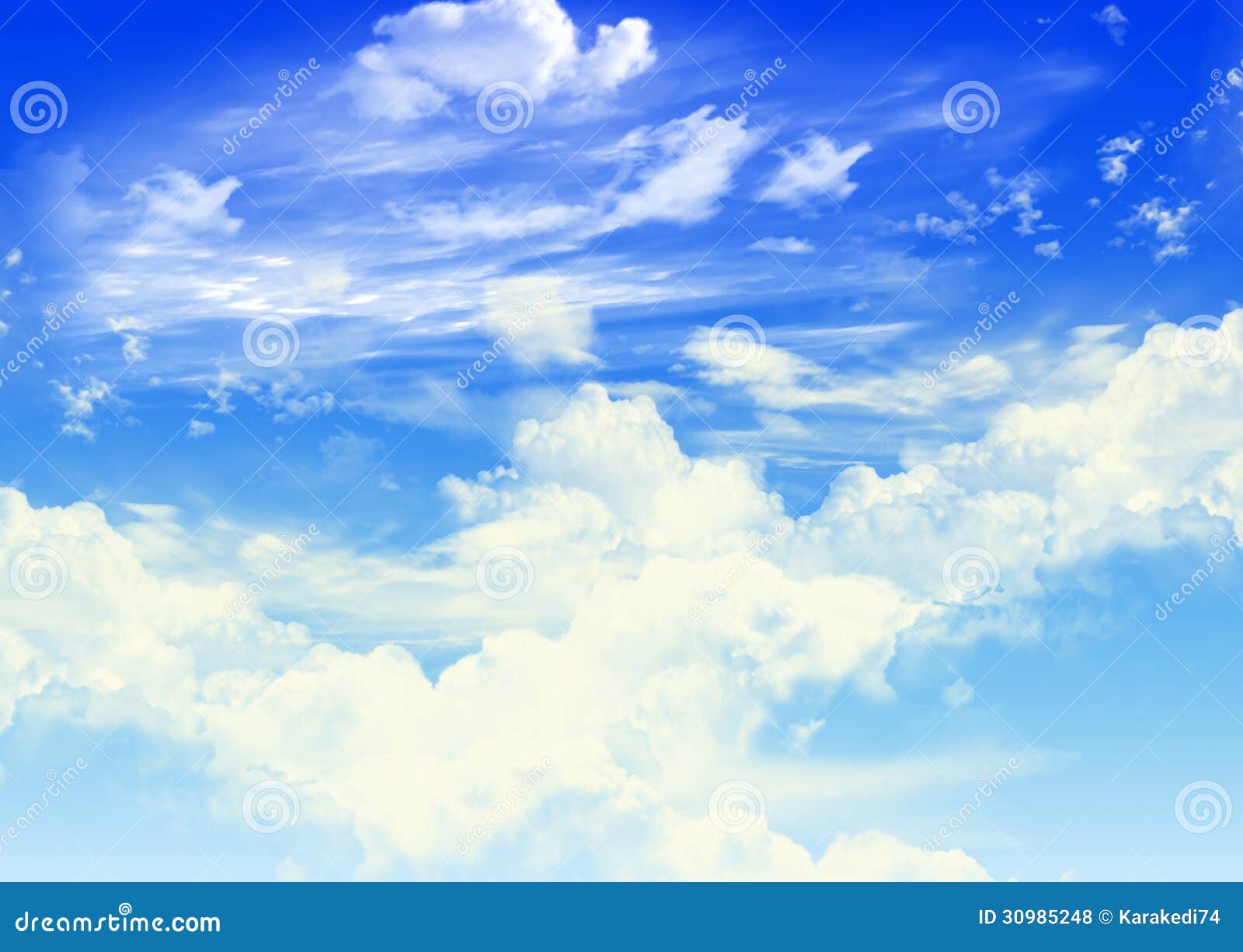 Himmel med moln arkivfoto. Bild av perfekt, bristning - 30985248