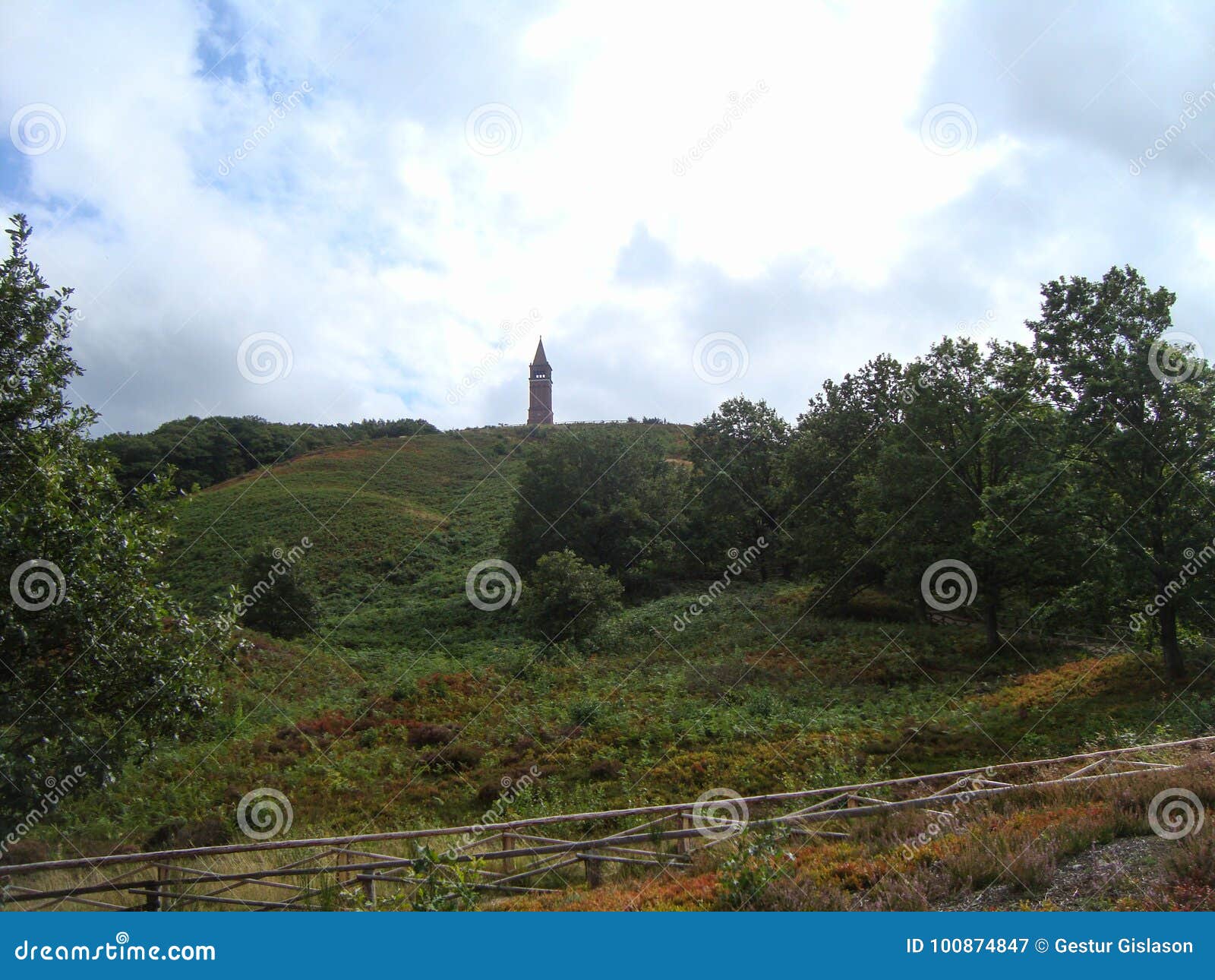 Himmelbjerget Mountain in Denmark Stock Image - Image of landmark ...