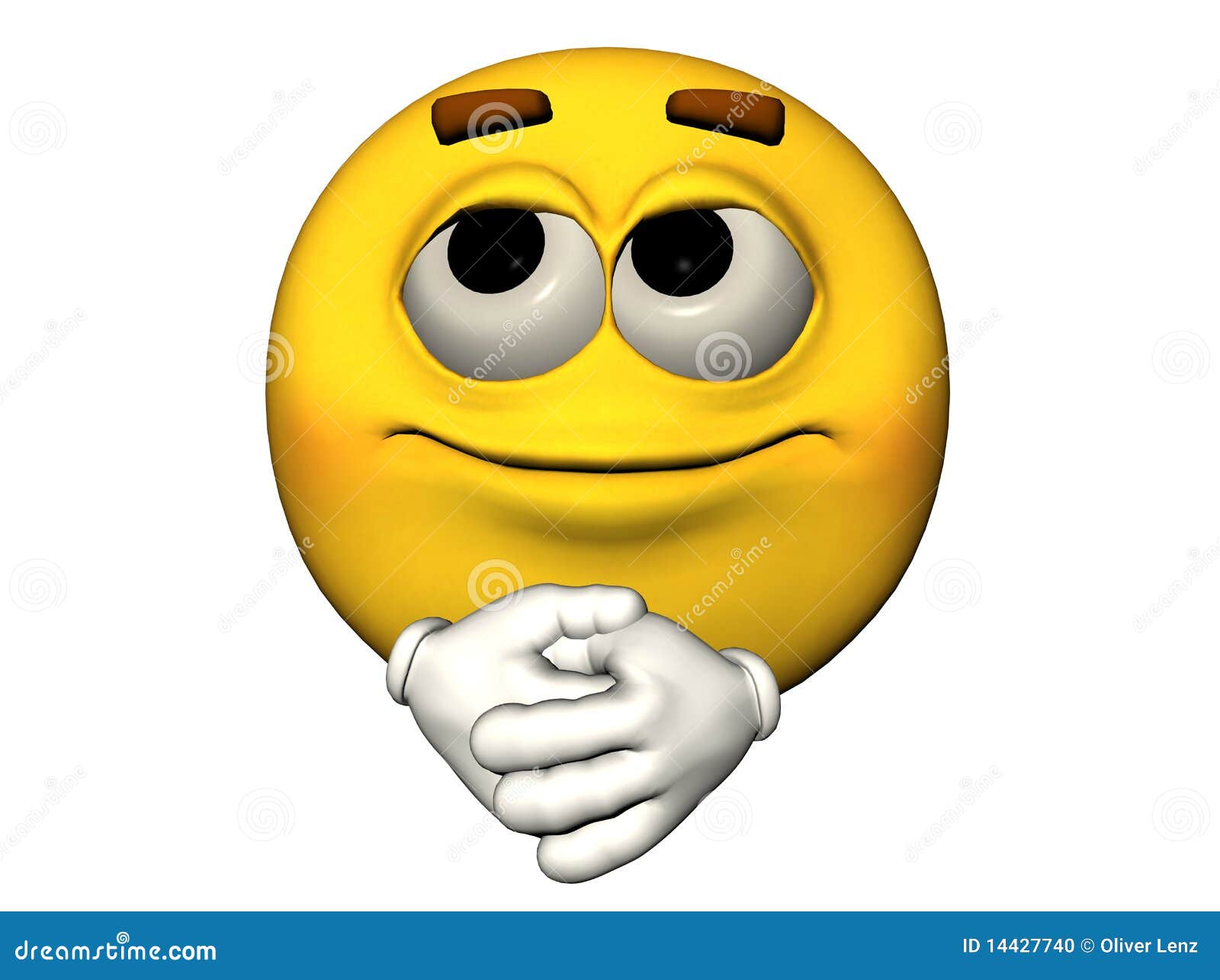 Himmlischer Emoticon stock abbildung. Illustration von gefühl - 14427740