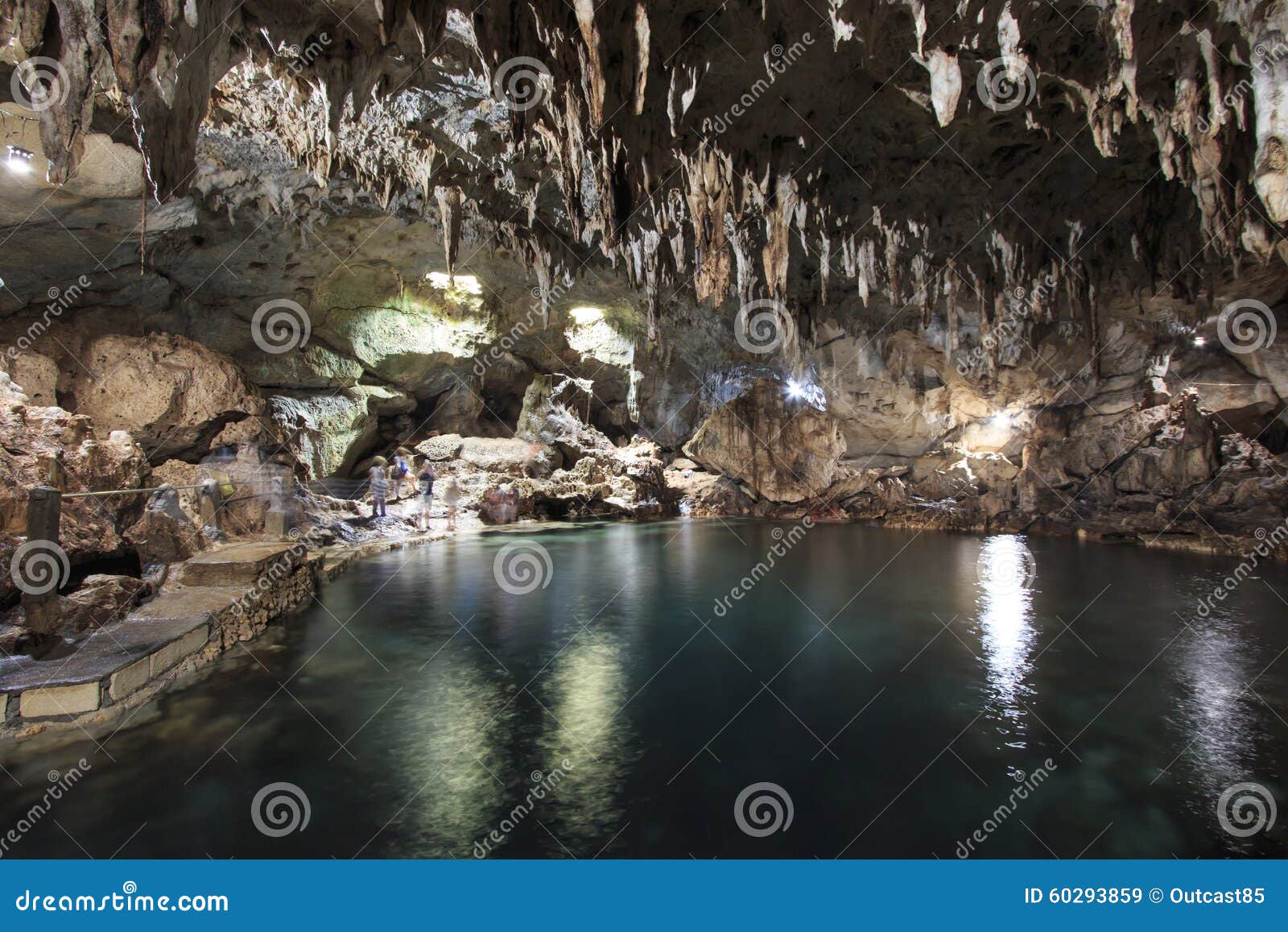 Hinagdanan Cave in Panglao, Bohol, in the Philippines Stock Image ...