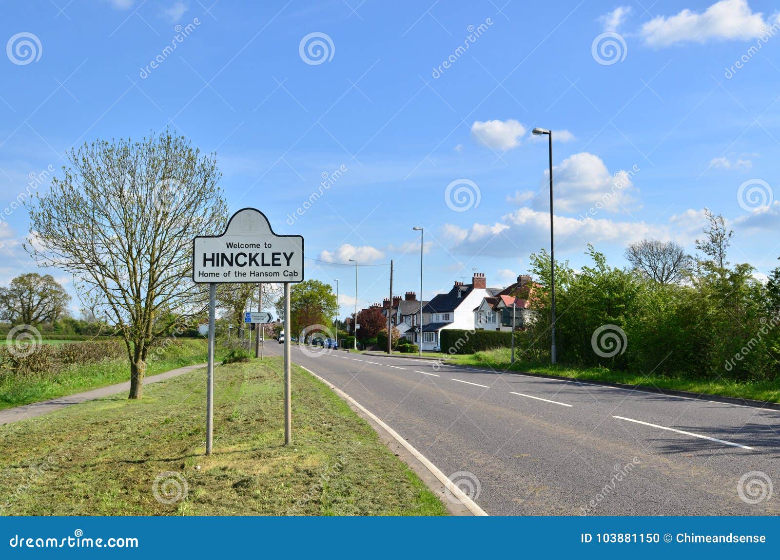 Hinckley znak powitalny zdjęcie stock. Obraz złożonej z drogi - 103881150