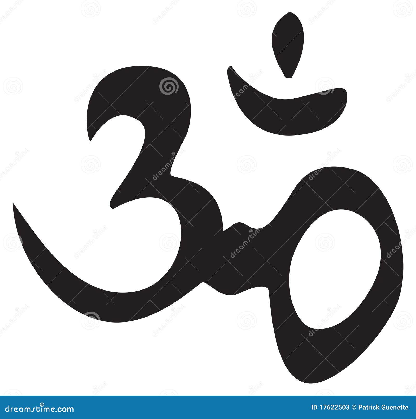 Hindoes symbool stock illustratie. Illustration of geïllustreerd - 17622503