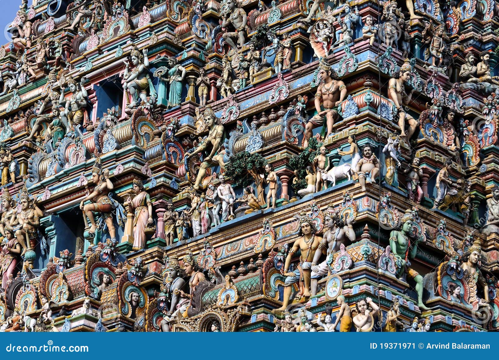 Hindu Architecture stock image. Image of idol, plaster - 19371971