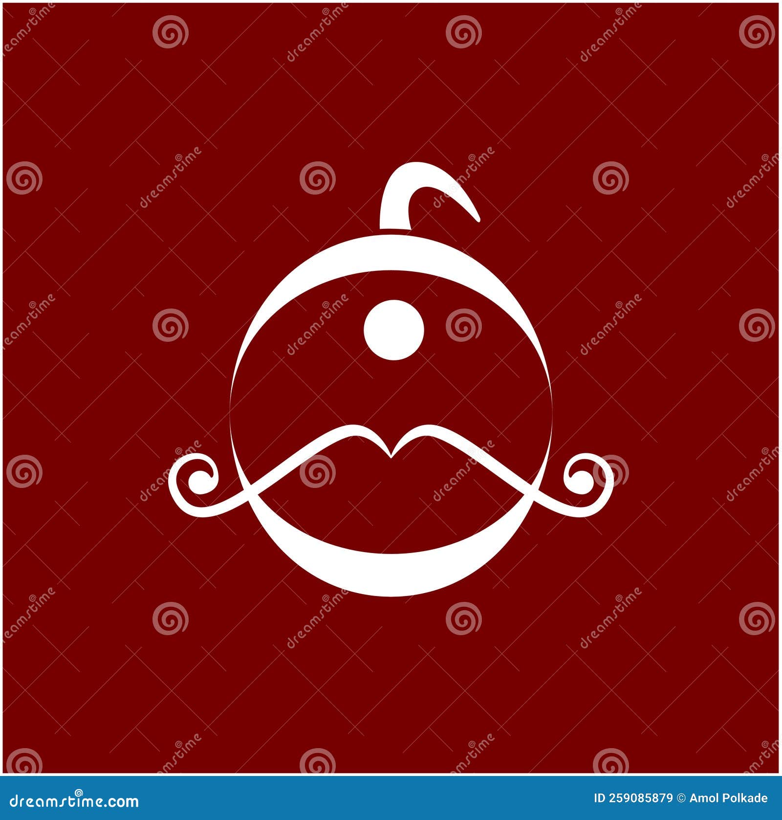 Hindu Bramhan Face Icon. Brahaman Face Vector Stock Vector ...