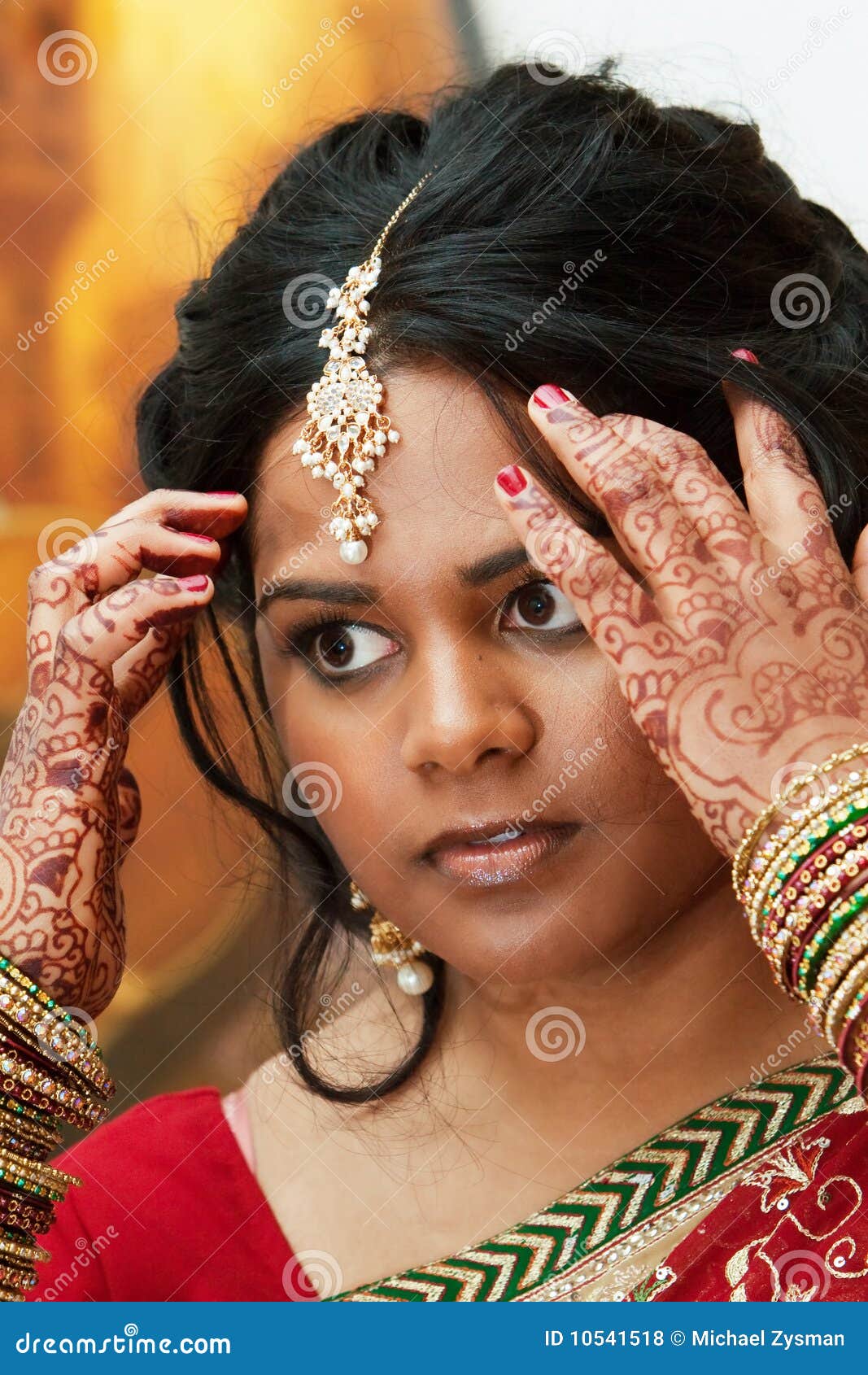 Hindu Bride stock photo. Image of ornaments, beauty, spices - 10541518