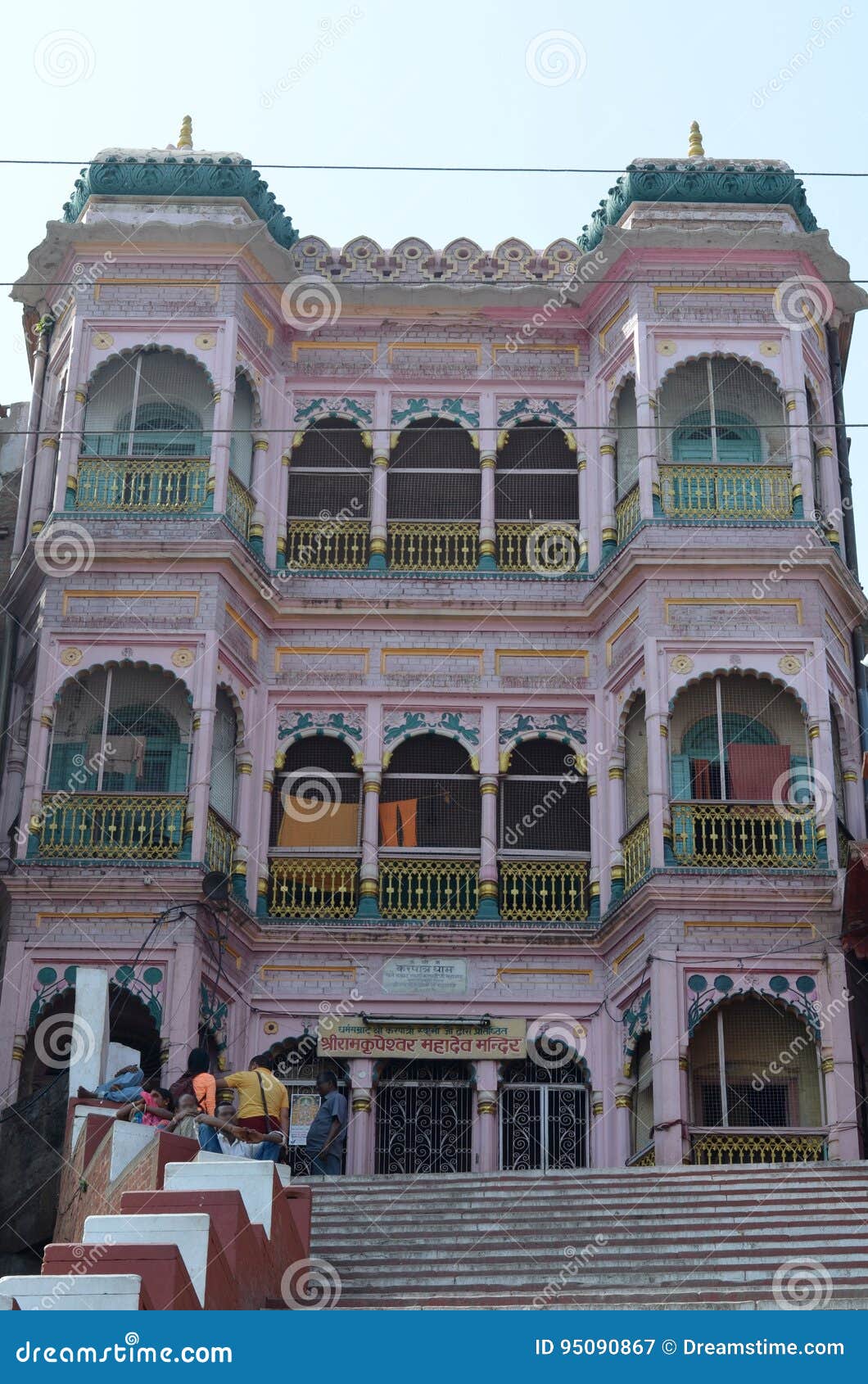 Hindu Building Architecture in Varanasi, India Editorial Photography ...