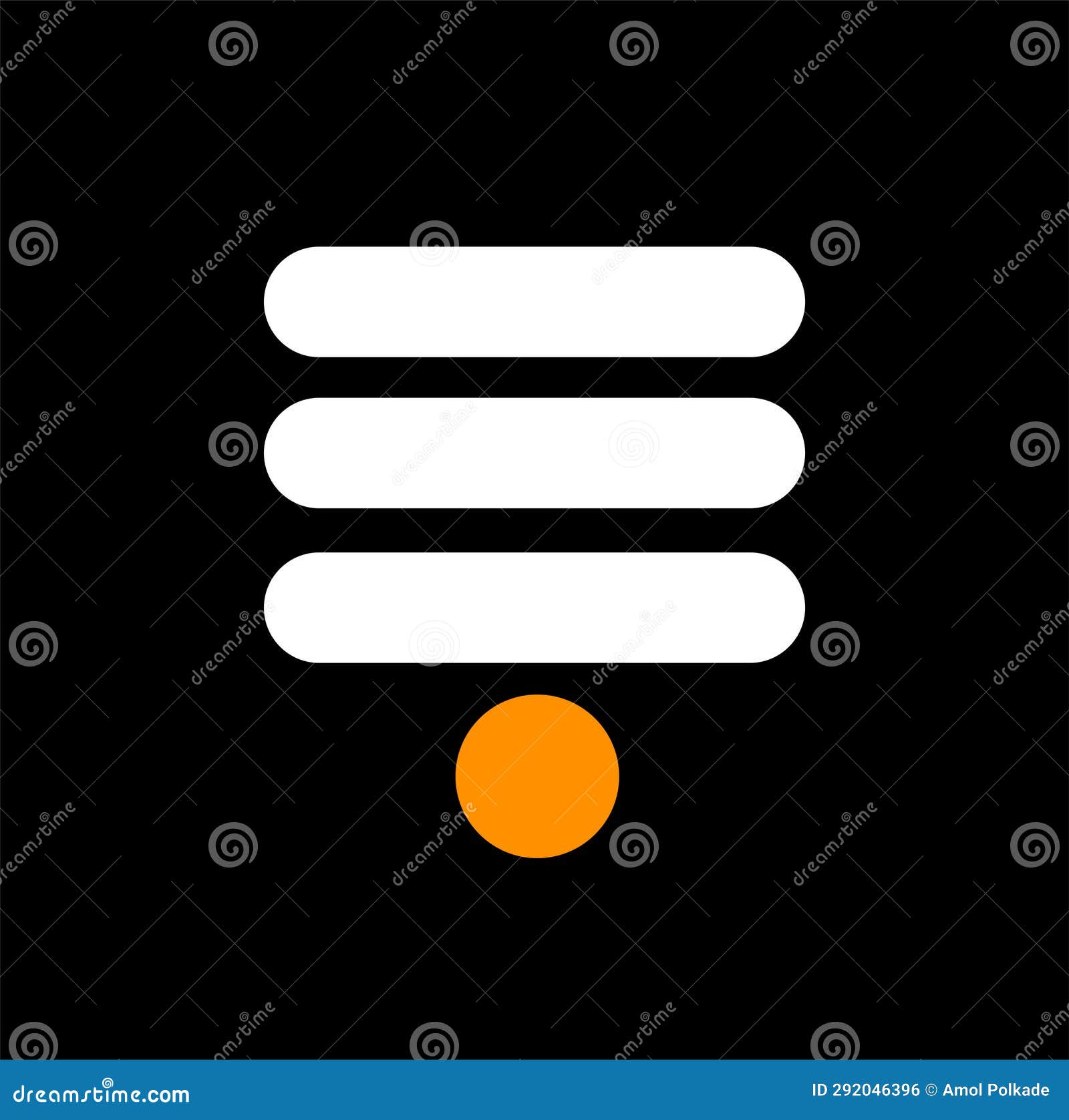 Hindu Chandan Tilak Vector Icon Stock Vector - Illustration of symbol ...