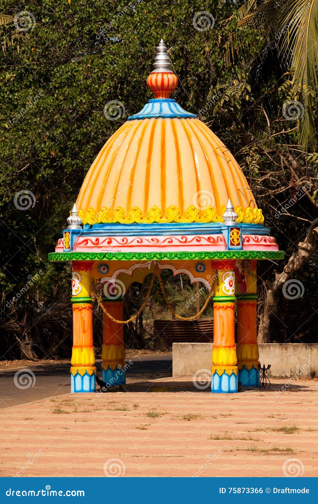 Hindu chapel stock photo. Image of outdoors, architecture - 75873366