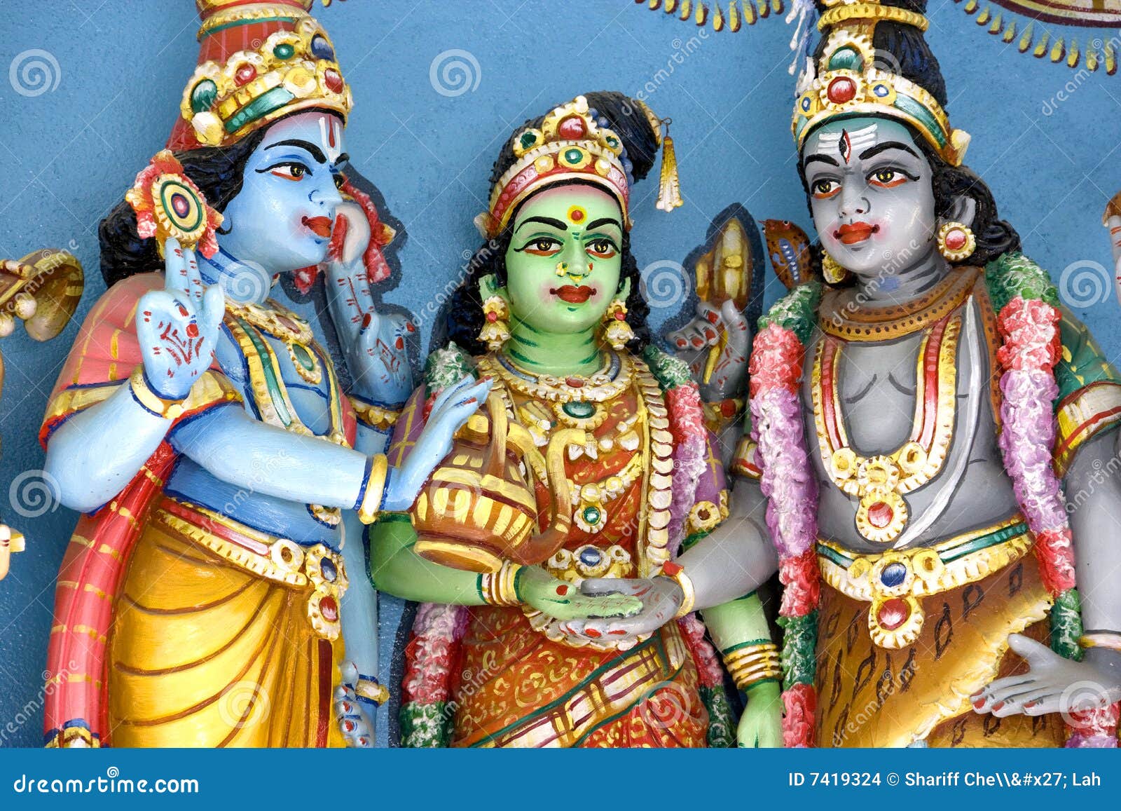 Hindu Deities stock photo. Image of india, ancient, religion - 7419324