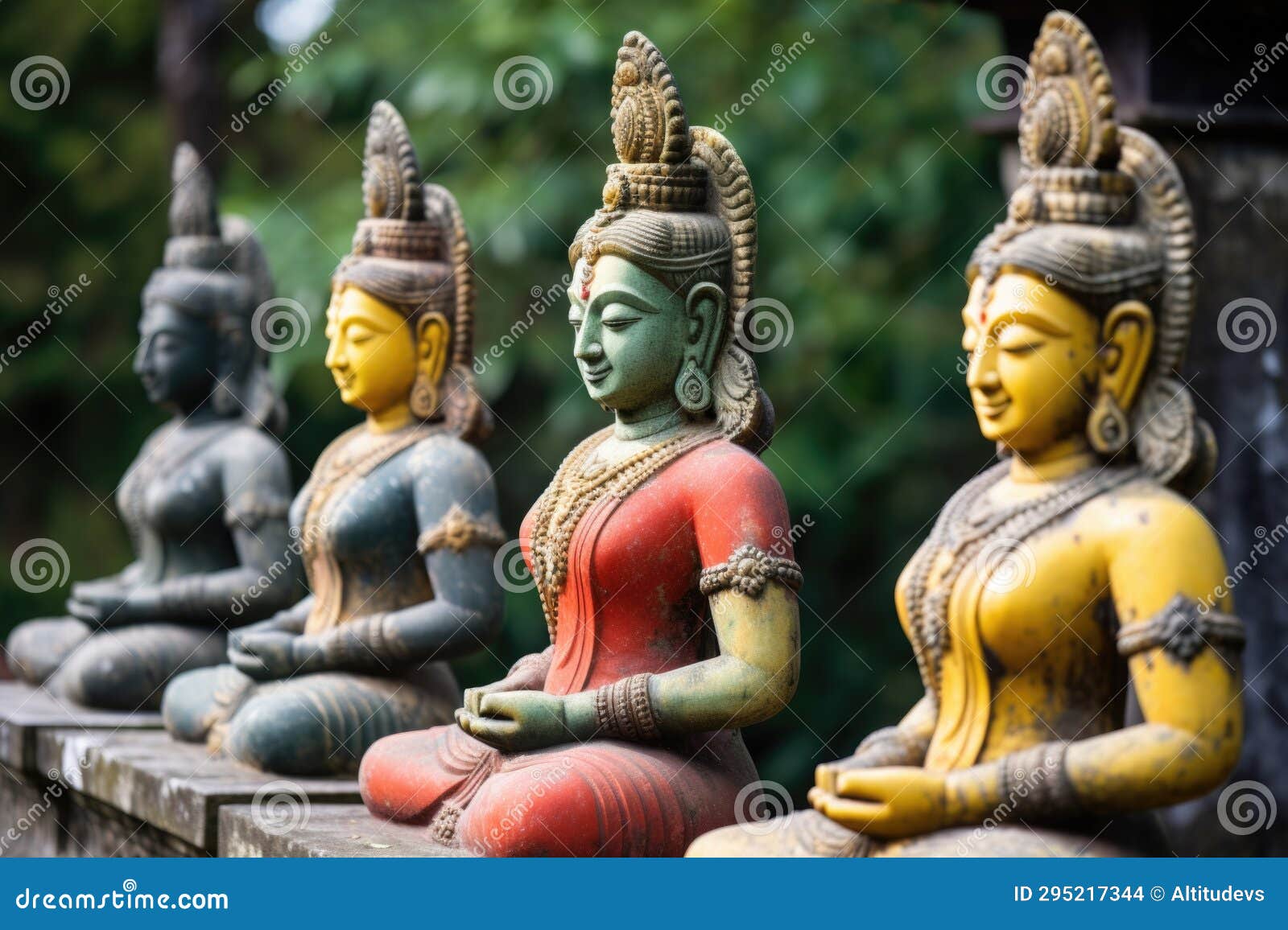 Hindu Deity Statues Outside of a Temple Stock Photo - Image of hinduism ...