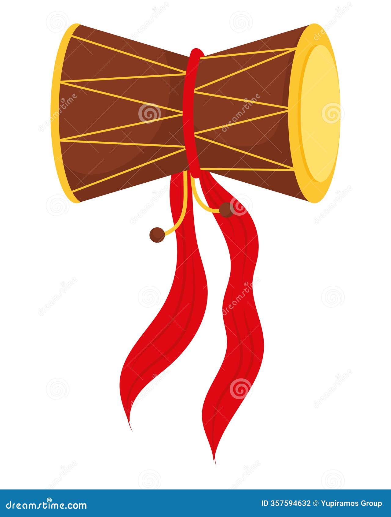 Drum Shiva Icon. Black Damaru Hourglass Shaped Of Hindu God Mahadev For ...