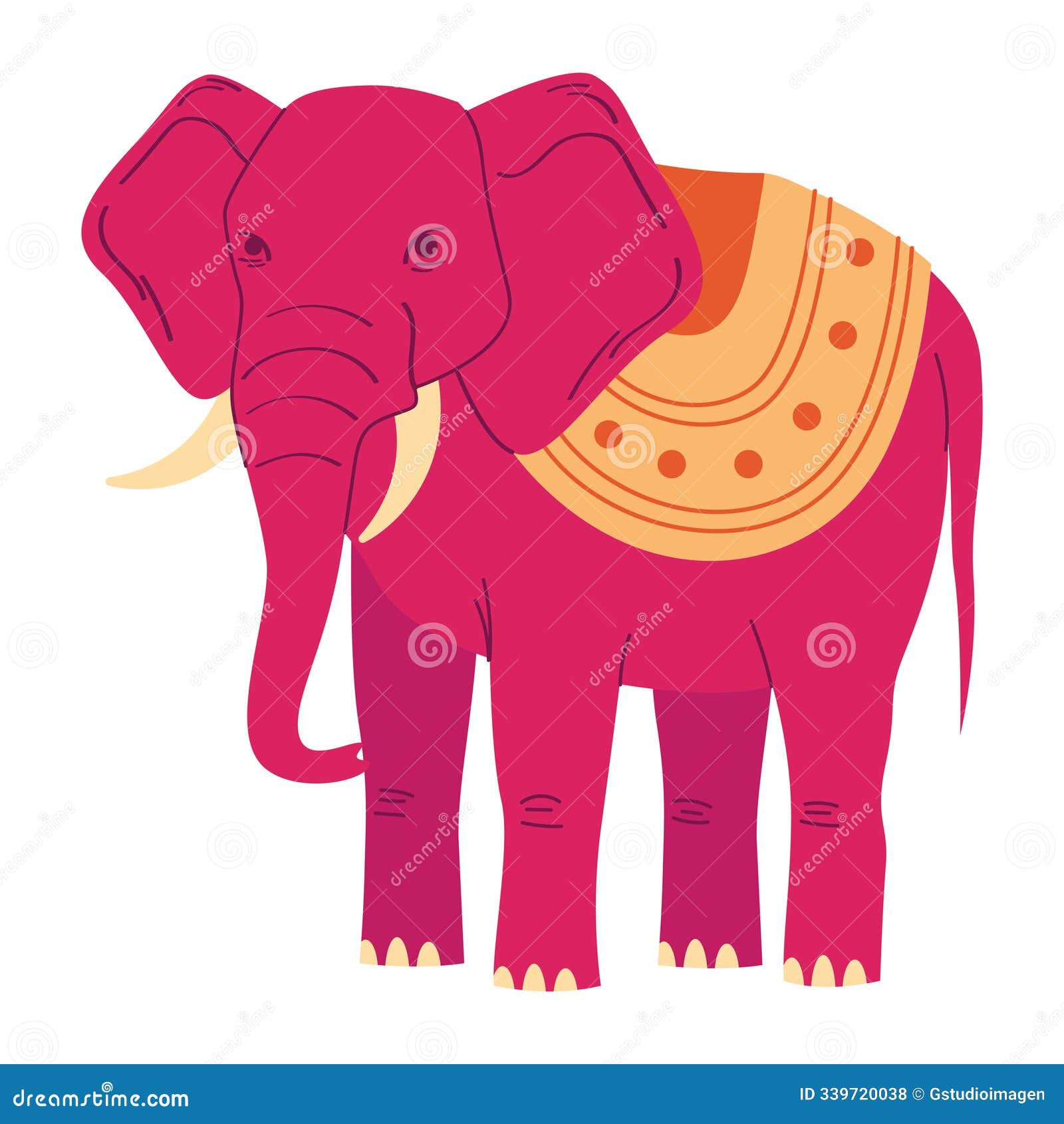 Hindu Elephant-headed God Ganesh With Offerings Stock Photo ...