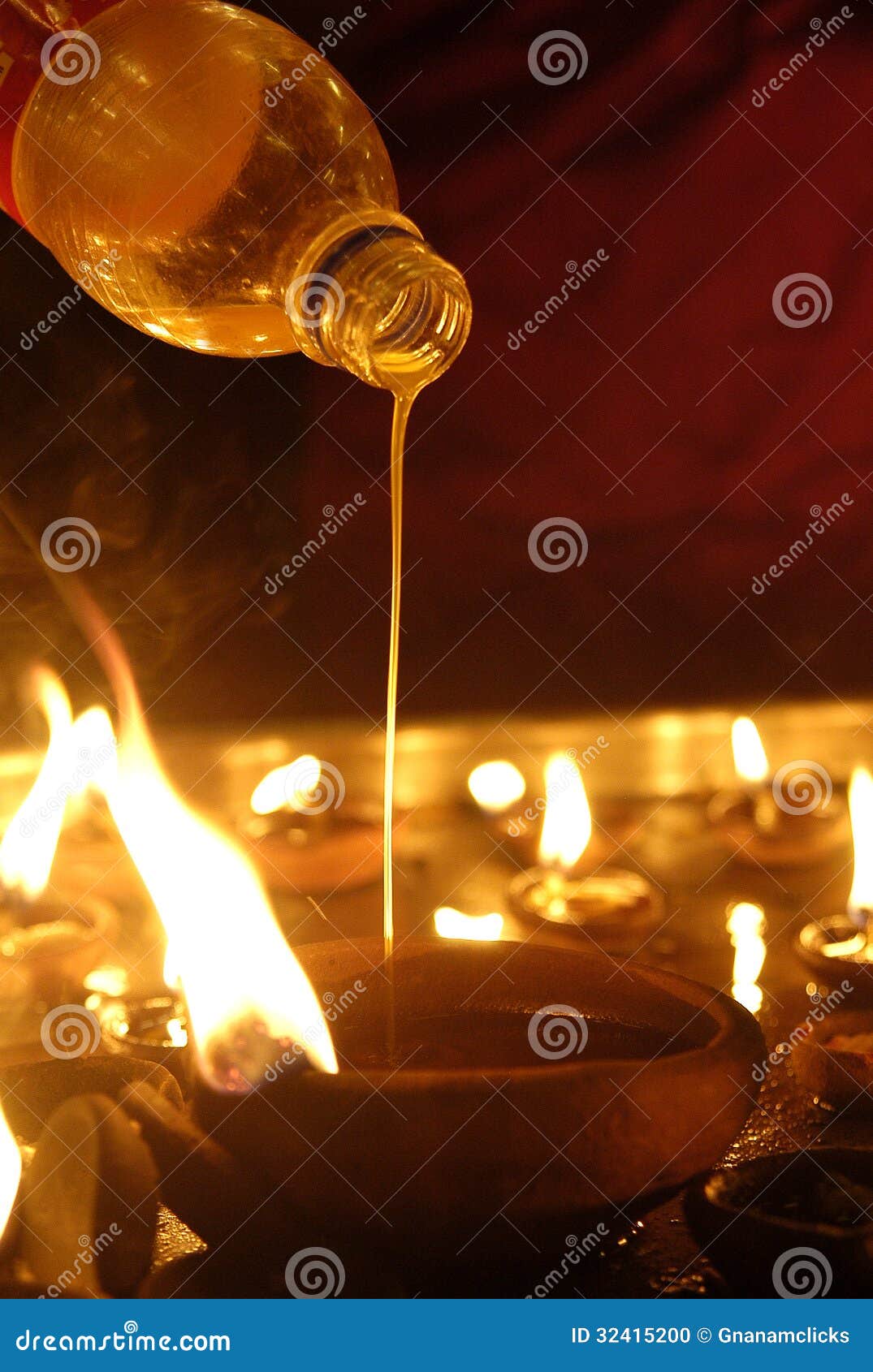 Hindu festival oil lamp stock photo. Image of meditation - 32415200
