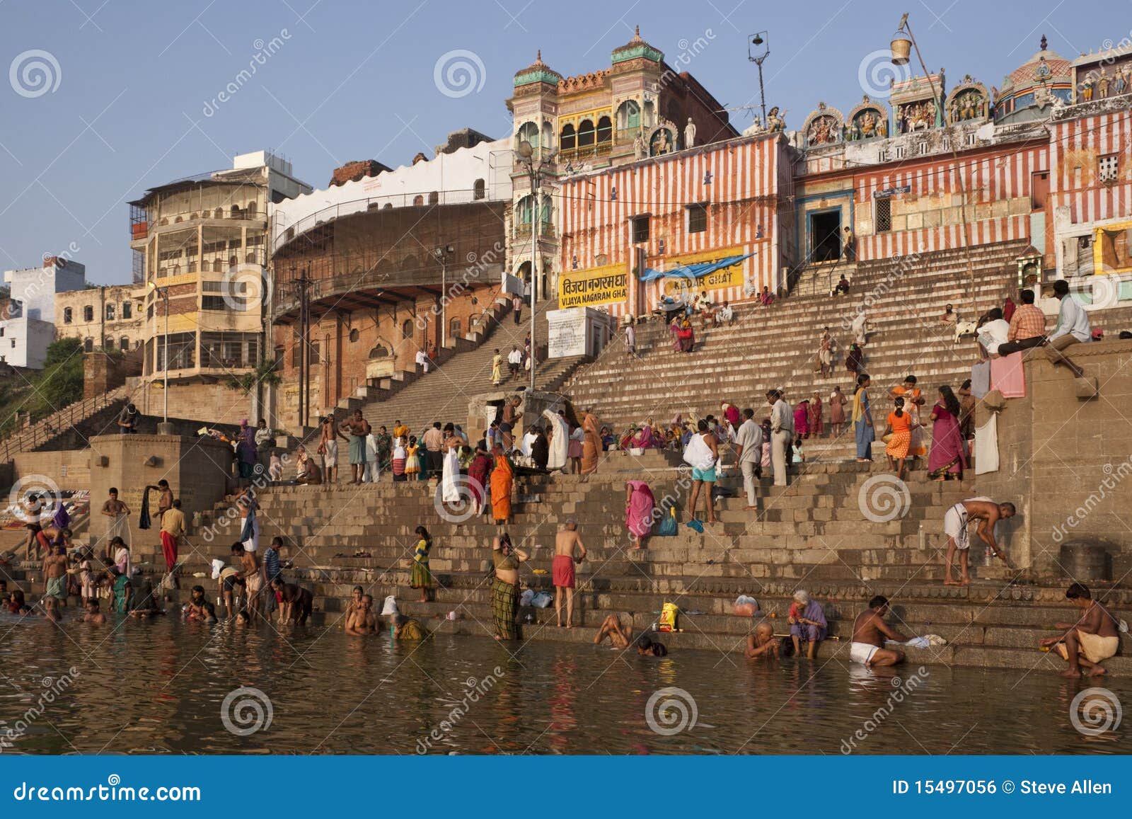 Hindu Ghats - River Ganges - Varanasi - India Editorial Image ...