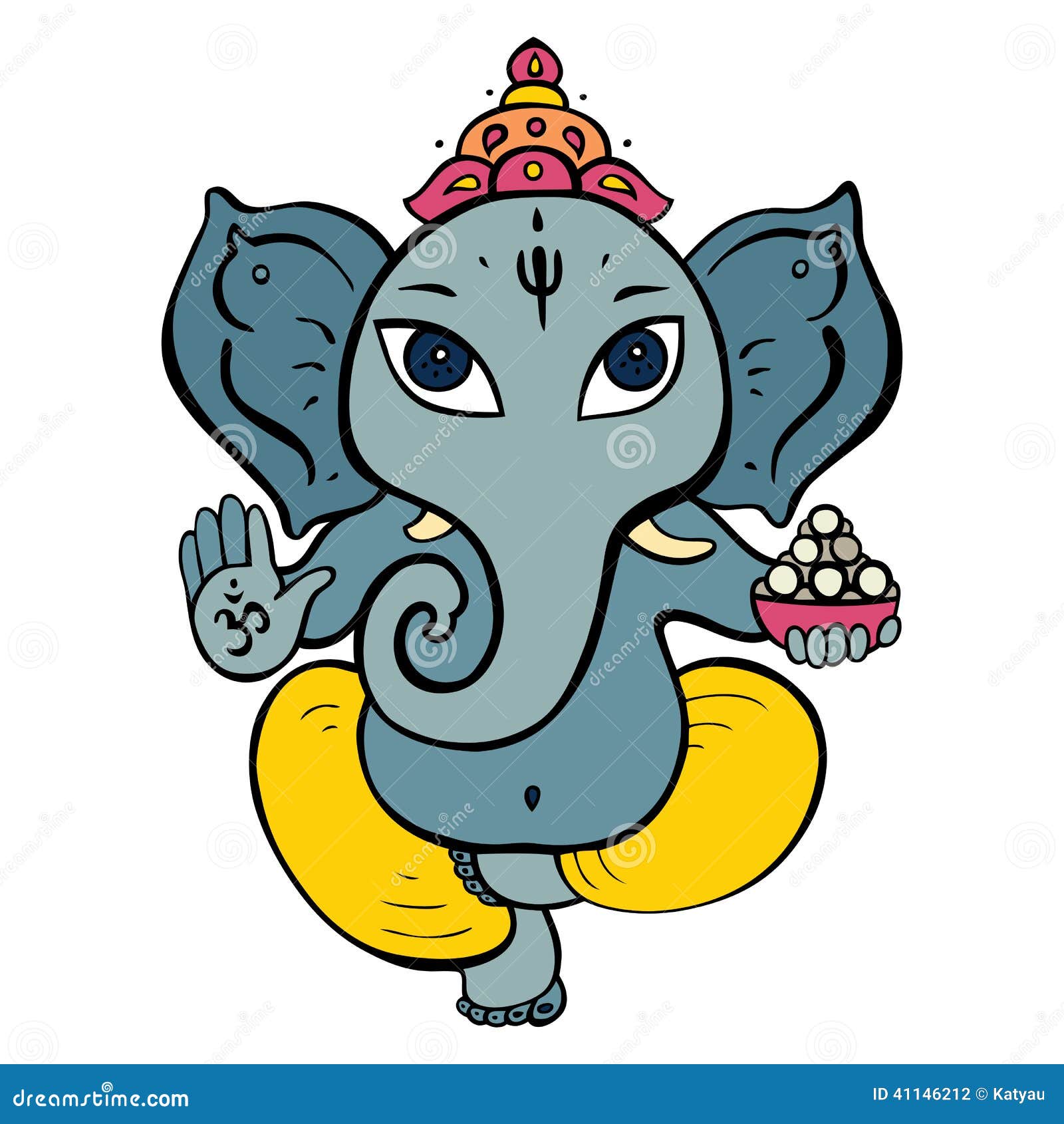 Hindu God Ganesha. stock vector. Illustration of design - 41146212 Hindu God Ganesha. stock vector. Illustration of design - 41146212