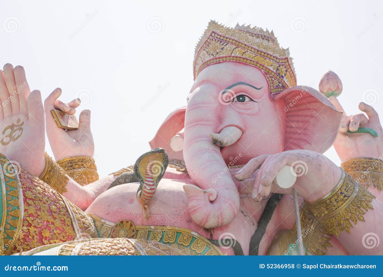 Hindu God, Pink Ganesh Statue Stock Photo - Image of ganapati, culture ...