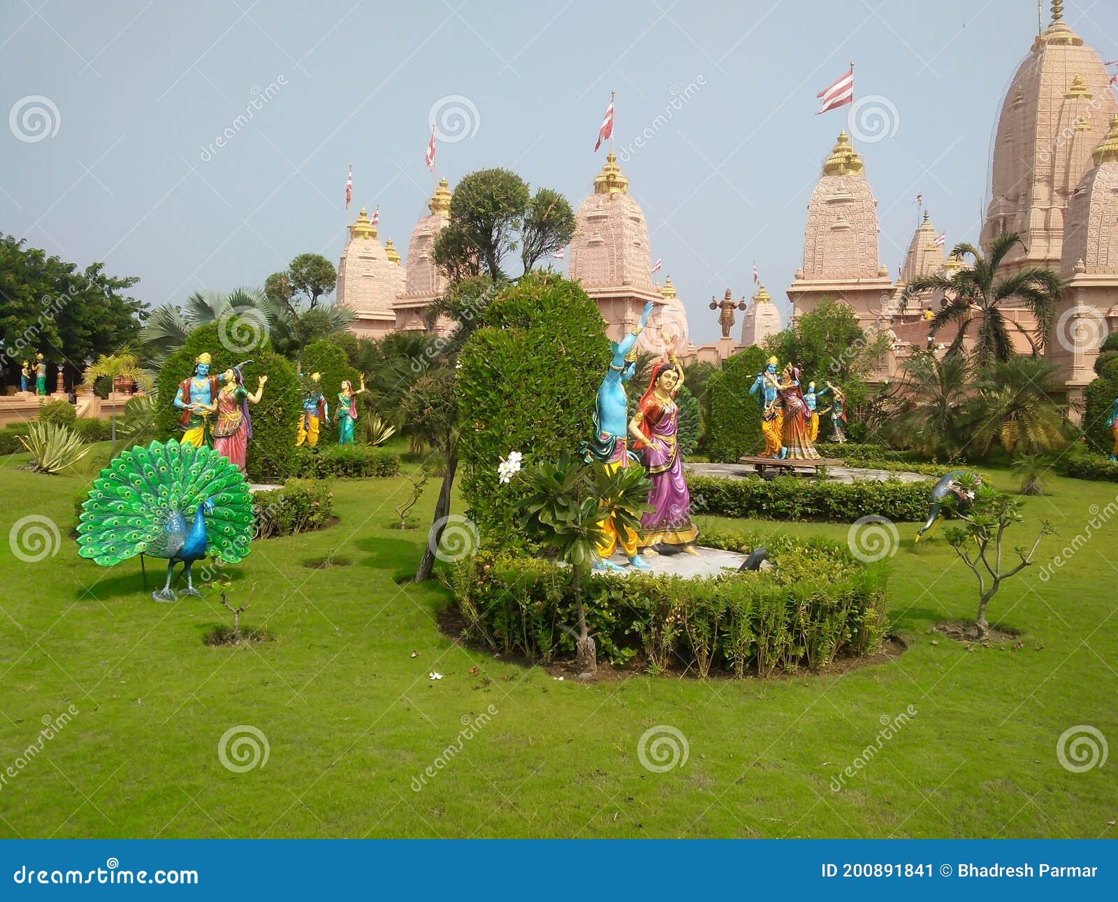 Hindu god statue stock image. Image of building, tree - 200891841