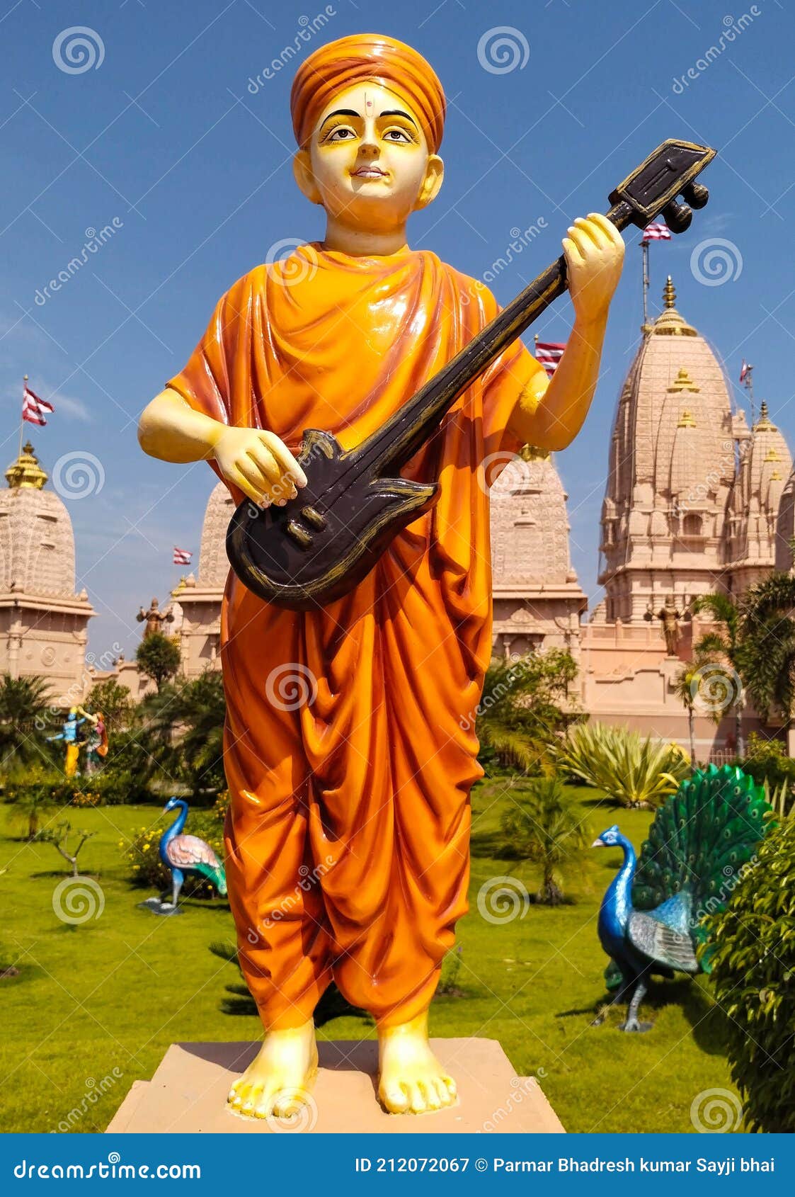 Hindu God Swaminarayan Temple Stock Image - Image of hindu, temple ...