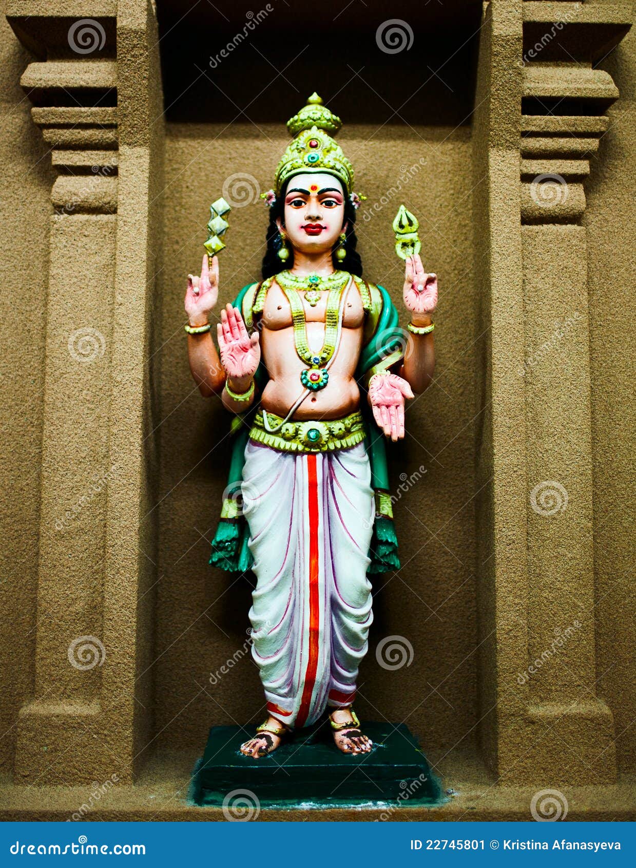 Hindu Goddess stock image. Image of people, icon, india - 22745801