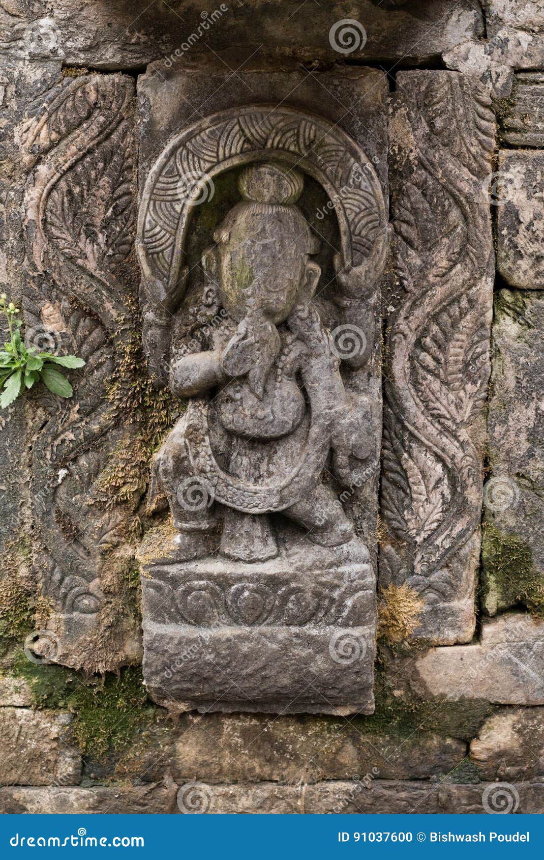 Hindu Goddess Statue stock photo. Image of religion, nepal - 91037600