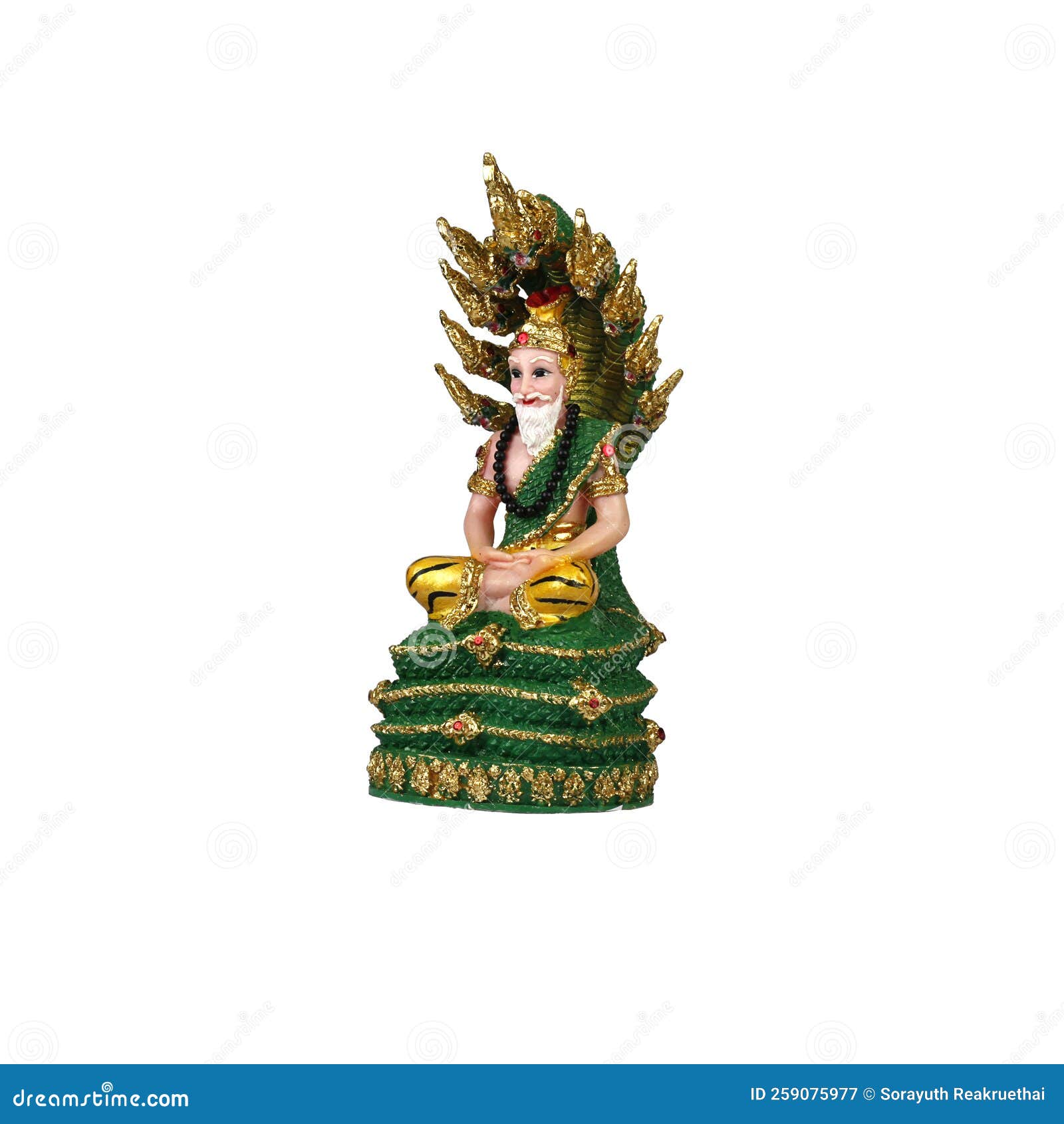 Hindu Hermit Statue on a White Background Stock Image - Image of bless ...