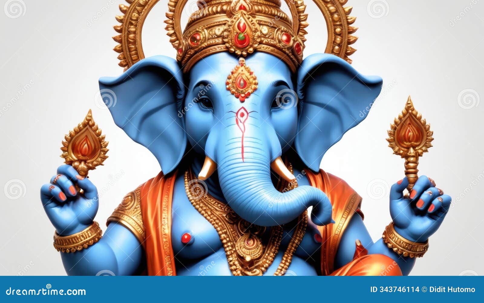 Hindu Lord Ganesha Texture Wallpaper Background. Stock Illustration ...