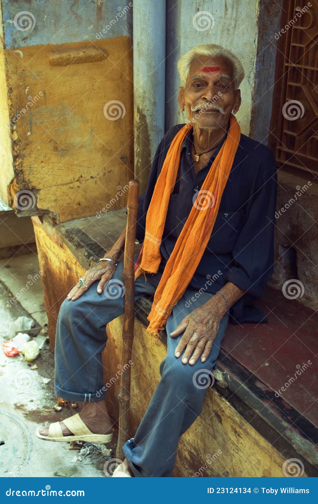Hindu Man editorial stock image. Image of stripe, india - 23124134