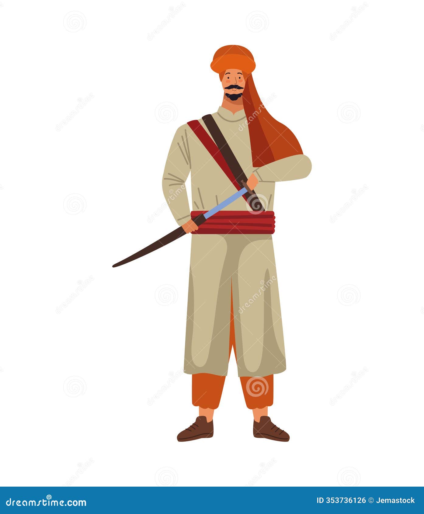 Hindu nihang sikhs stock illustration. Illustration of procession ...