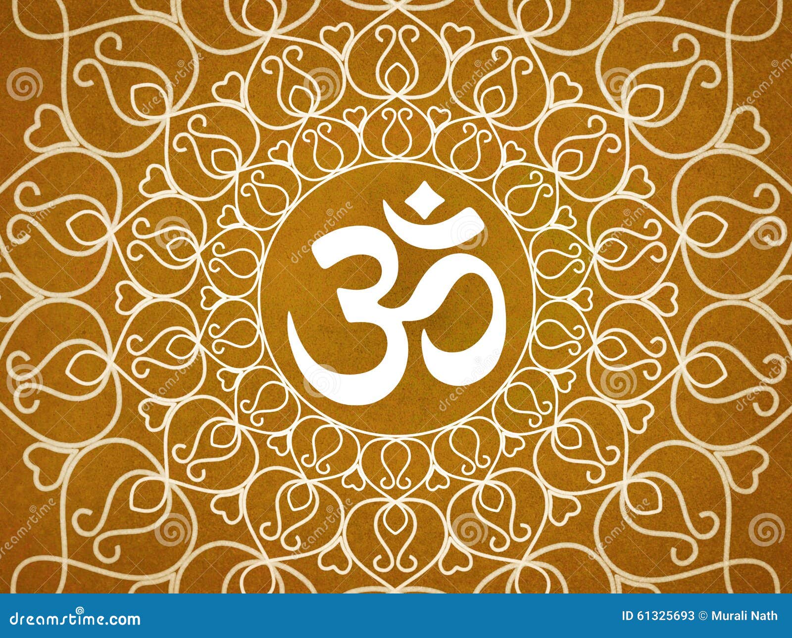 Hindu Om Icon stock illustration. Illustration of design - 61325693