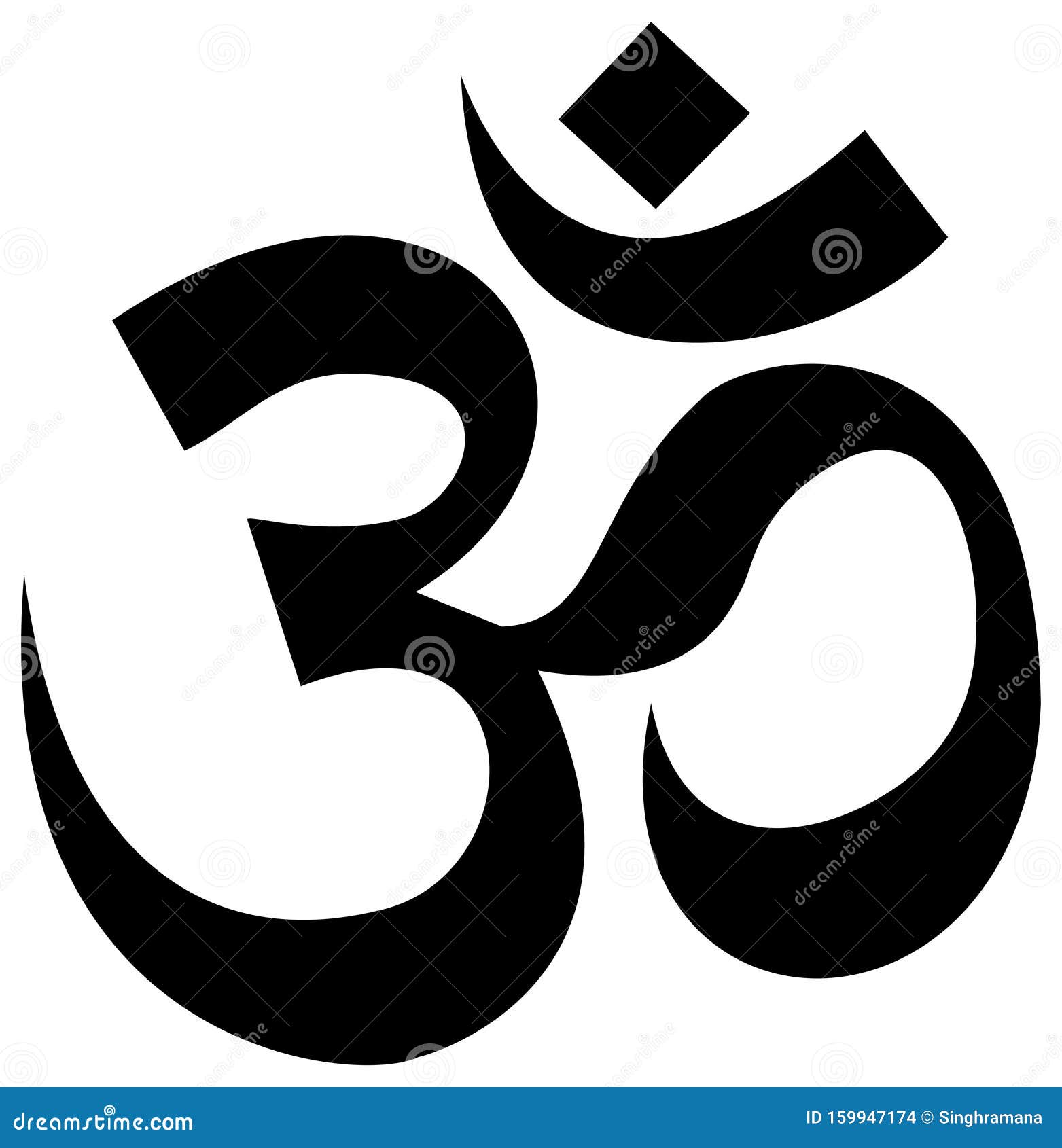 Hindu Om Sign Vector Easy To Use Stock Vector - Illustration of icon ...