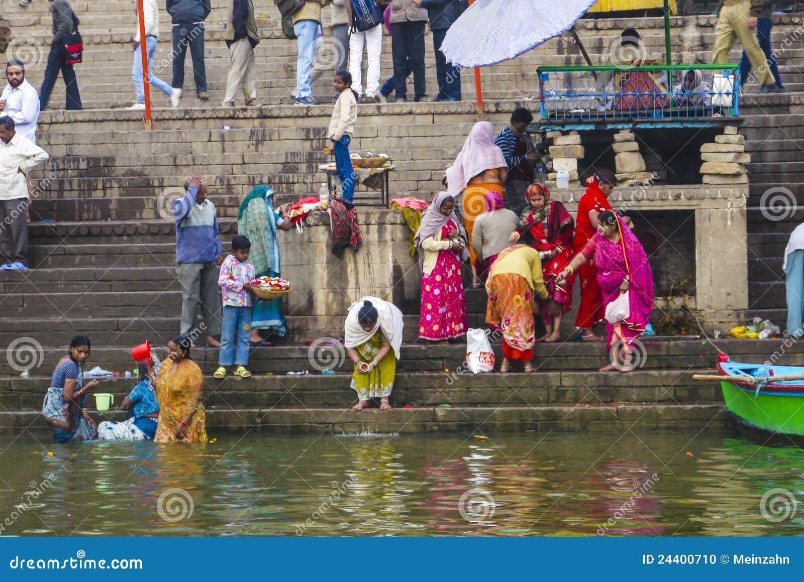 Hindu People Wash Themselves Editorial Image - Image of asia, mist ...
