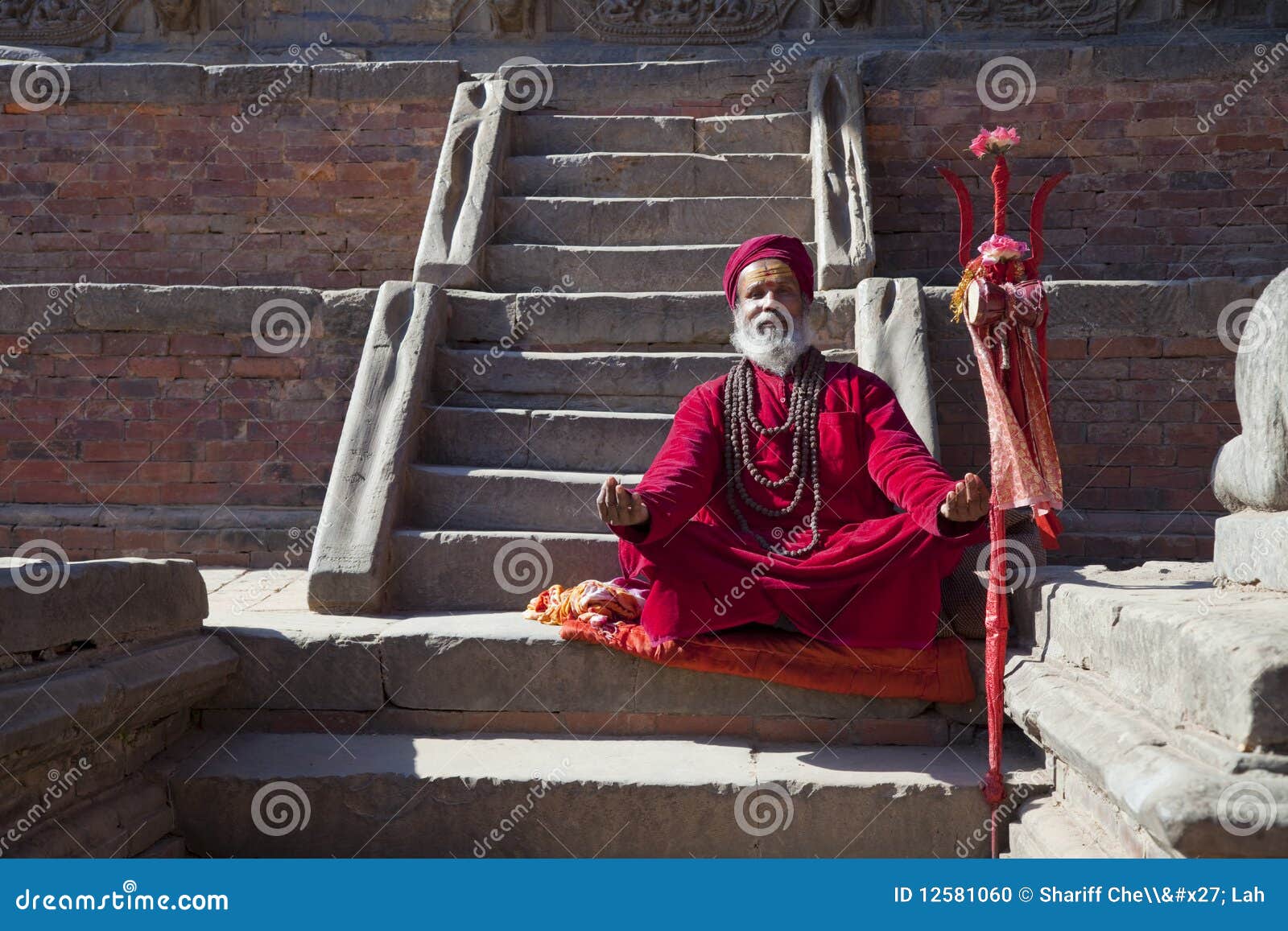 Hindu Priest, Patan, Nepal editorial image. Image of priest - 12581060