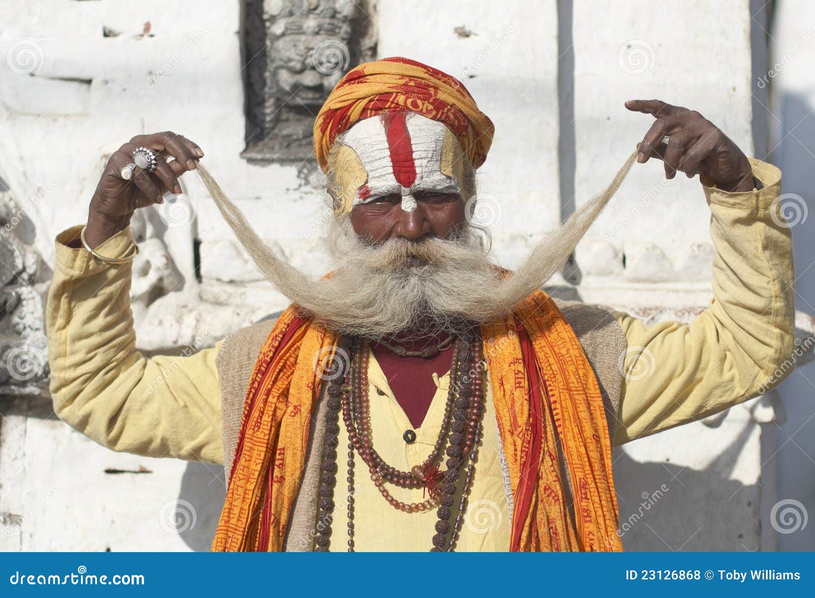 Hindu Sadhu With Dreadlocks And Saffron Clothing At Simhasth Maha Kumbh ...