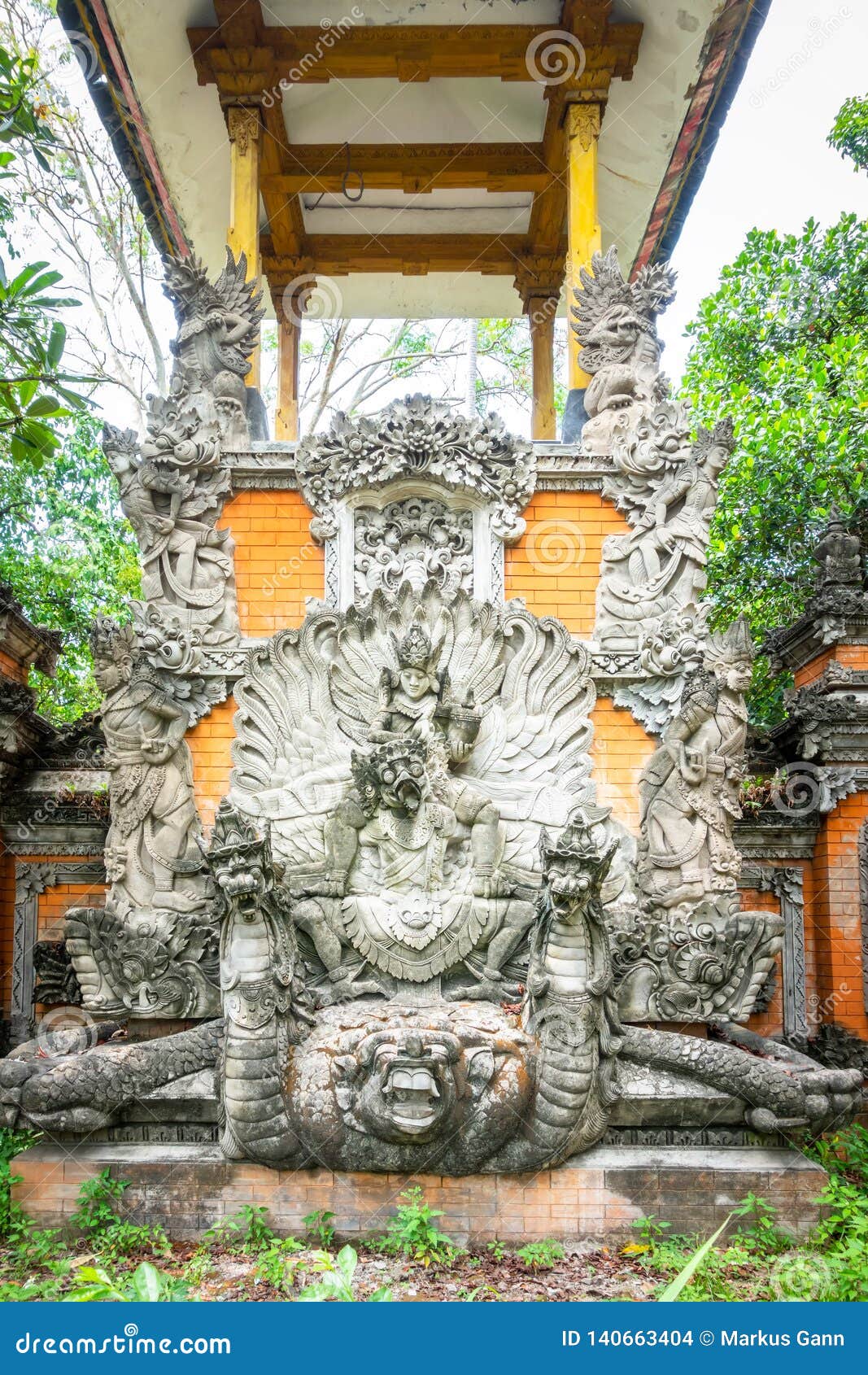 A Hindu Statue in Bali Indonesia Stock Photo - Image of mythology ...