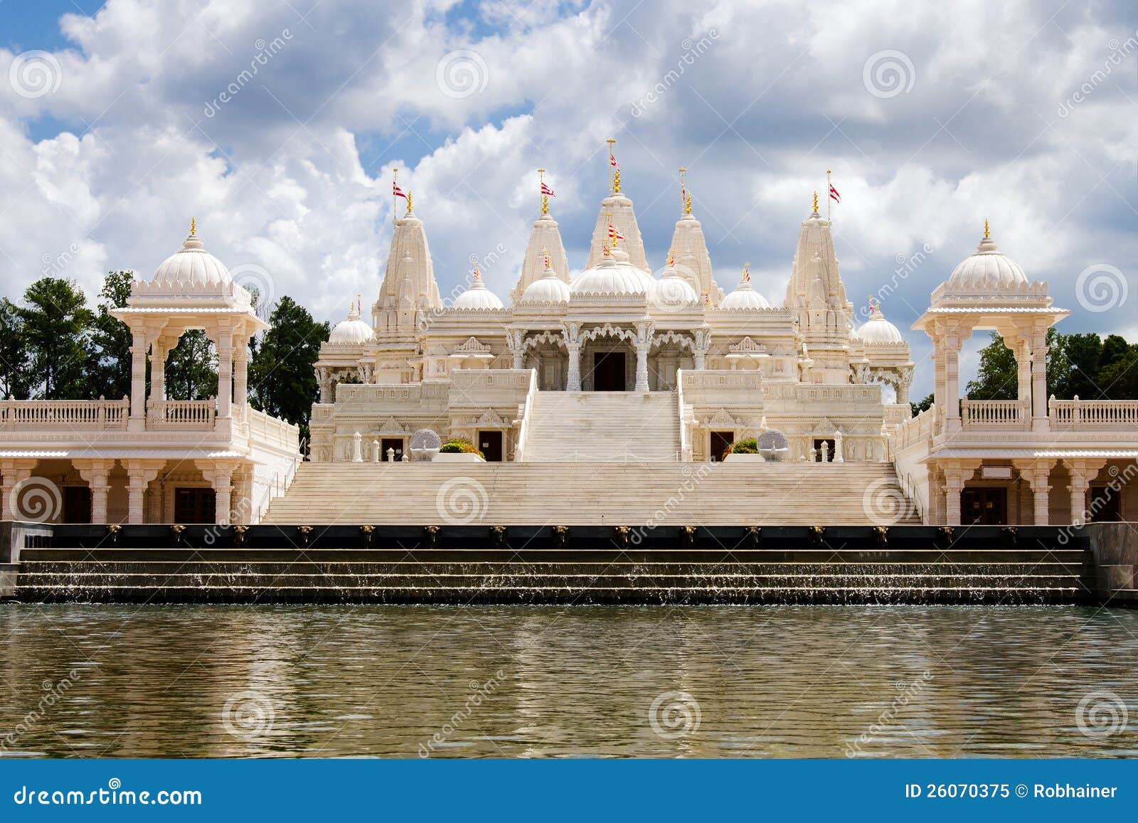 Hindu Temple in Atlanta, GA Stock Image - Image of landmark, landscape ...