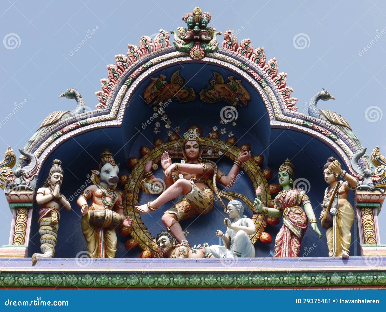 Hindu temple of Colombo stock image. Image of architectural - 29375481
