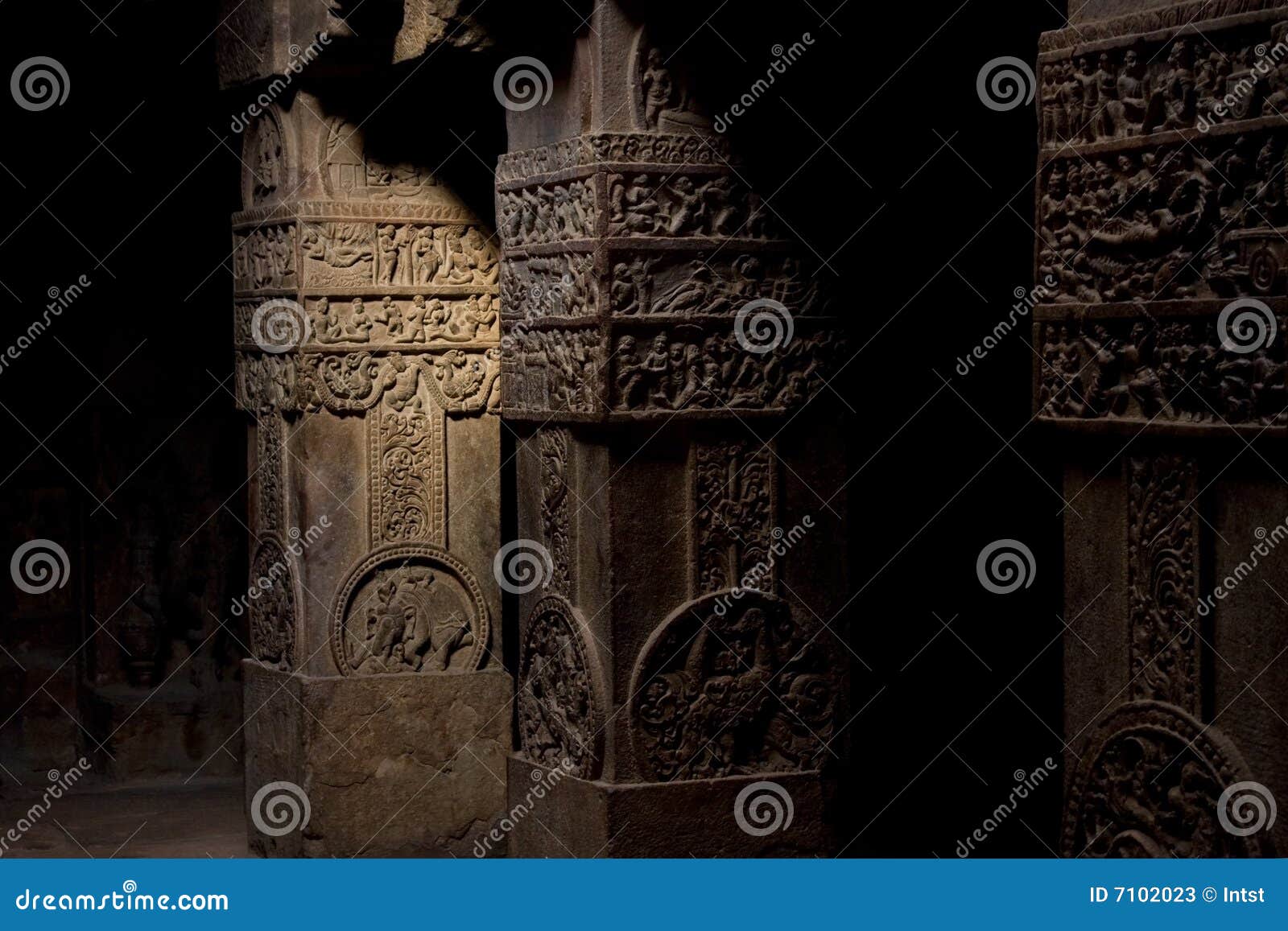 Hindu temple columns stock image. Image of hinduism, indian - 7102023