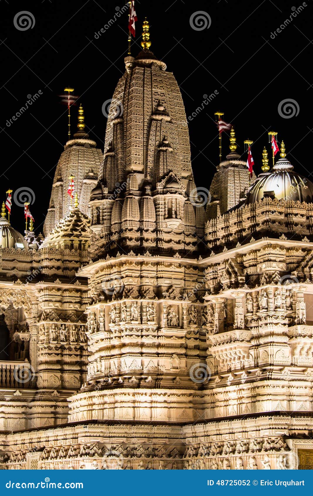 Hindu Temple Detail Section Stock Photo - Image of indian, intricate ...