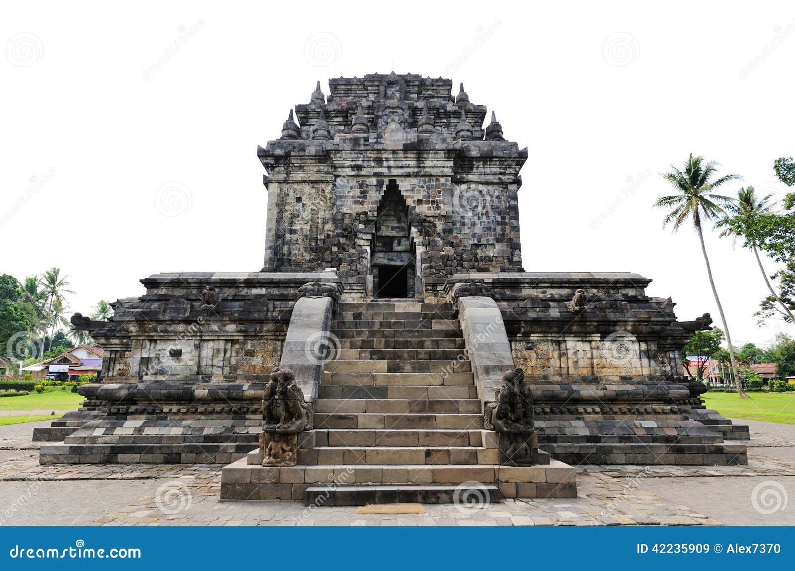 Hindu Temple. Java, Indonesia Stock Image - Image of traditional ...