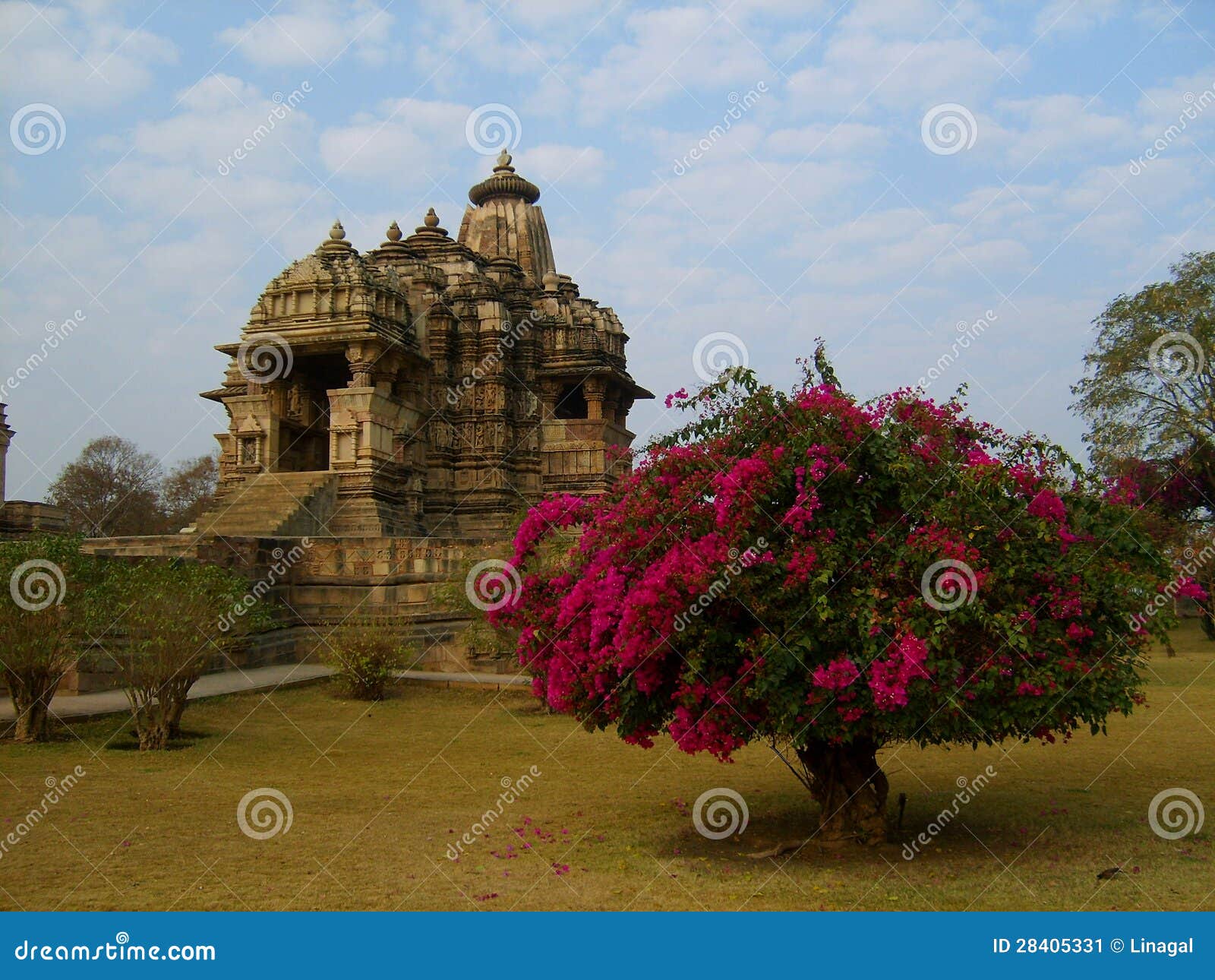 Hindu temple in Kajuraho stock image. Image of carving - 28405331