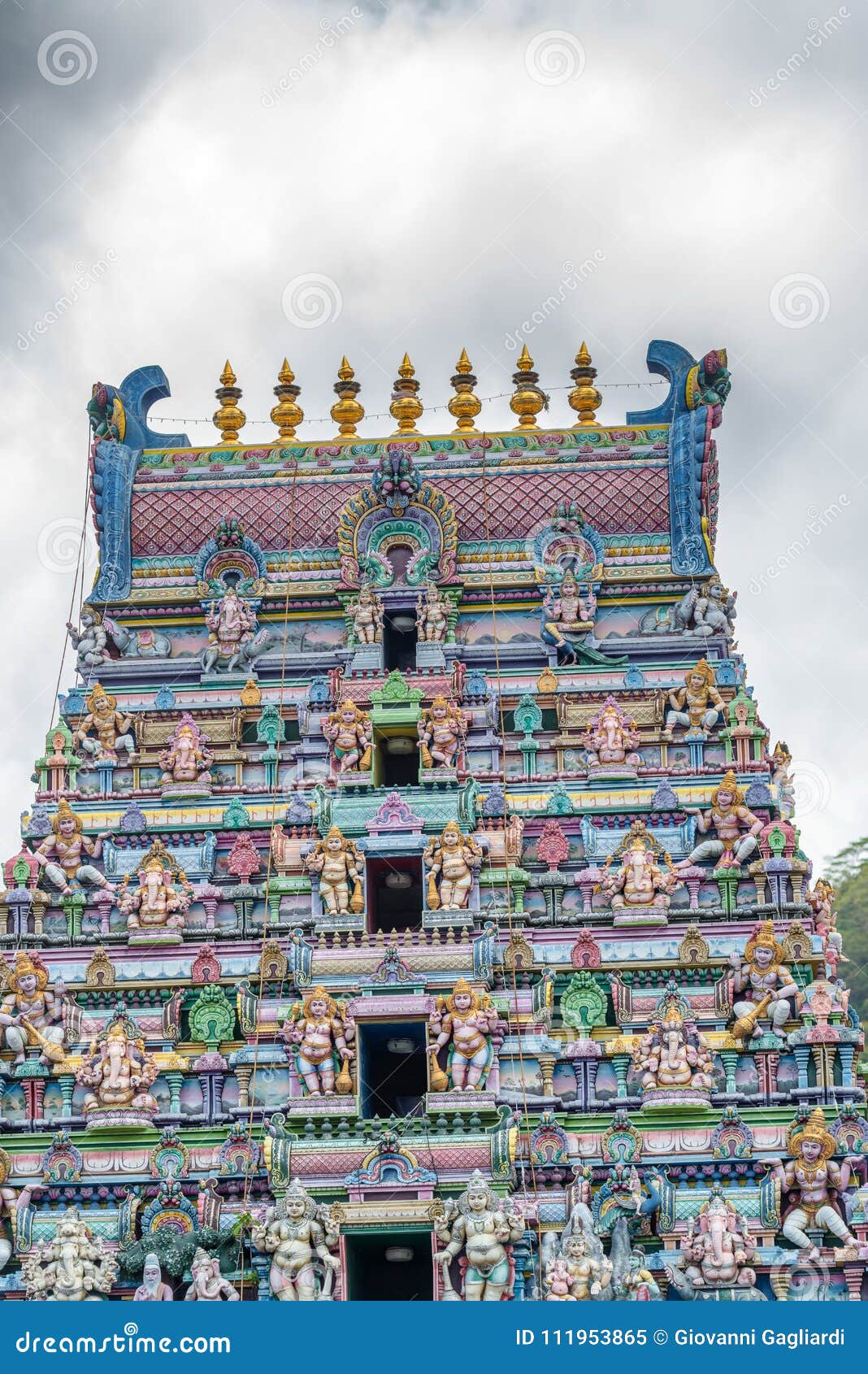 Hindu Temple in Mahe , Seychelles Stock Image - Image of seychelles ...