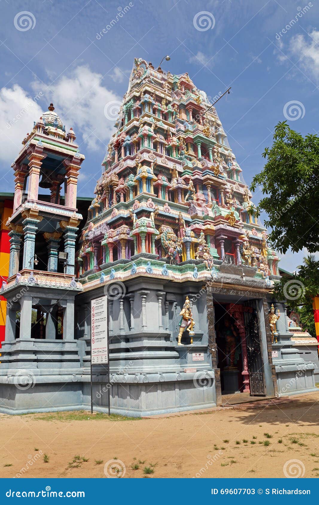 Modern Hindu Temple In Narlai, India Stock Photography | CartoonDealer ...
