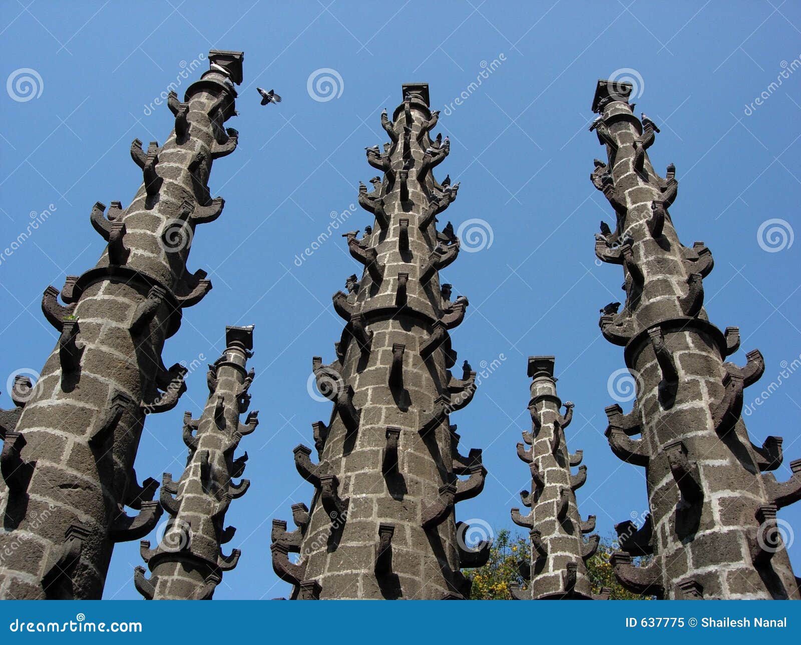 Hindu temple pillars stock image. Image of historical, historic - 637775