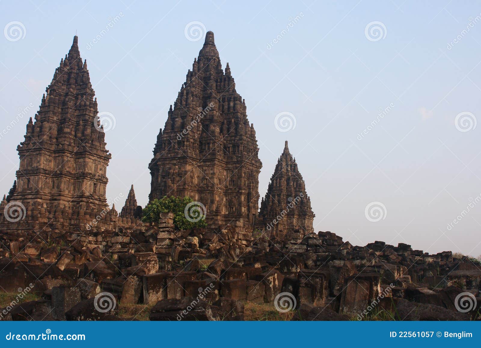 Hindu temple Prambanan stock image. Image of heritage - 22561057